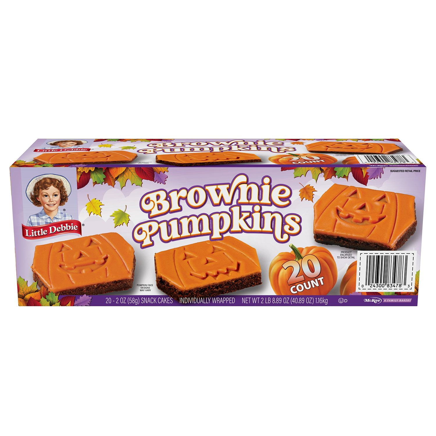 Little Debbie Fall Brownie Pumpkins, 2 oz., 20 ct. - Samsclub.com
