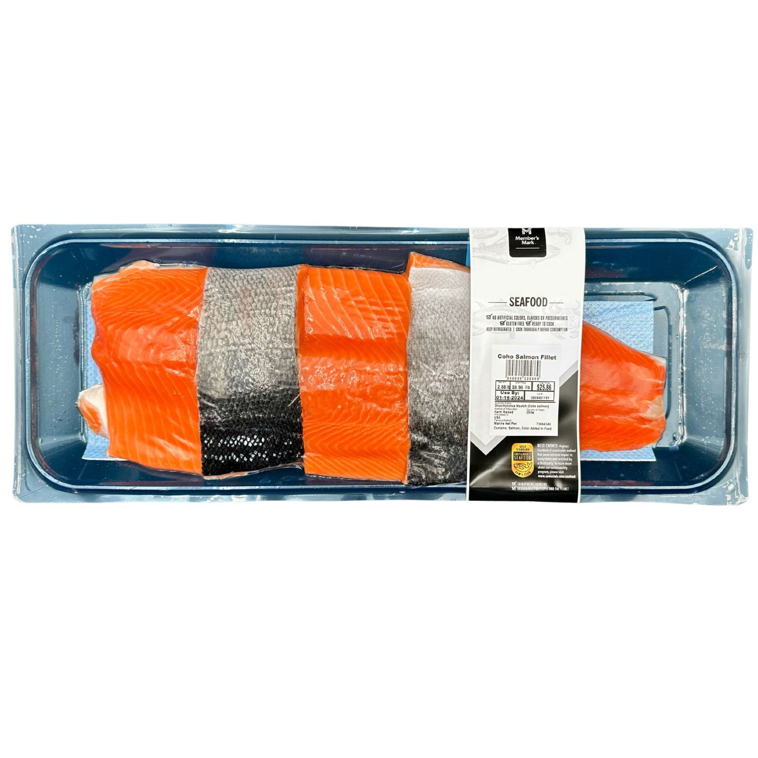 Member's Mark Coho Salmon Fillet, Skin-On, priced per pound - Samsclub.com