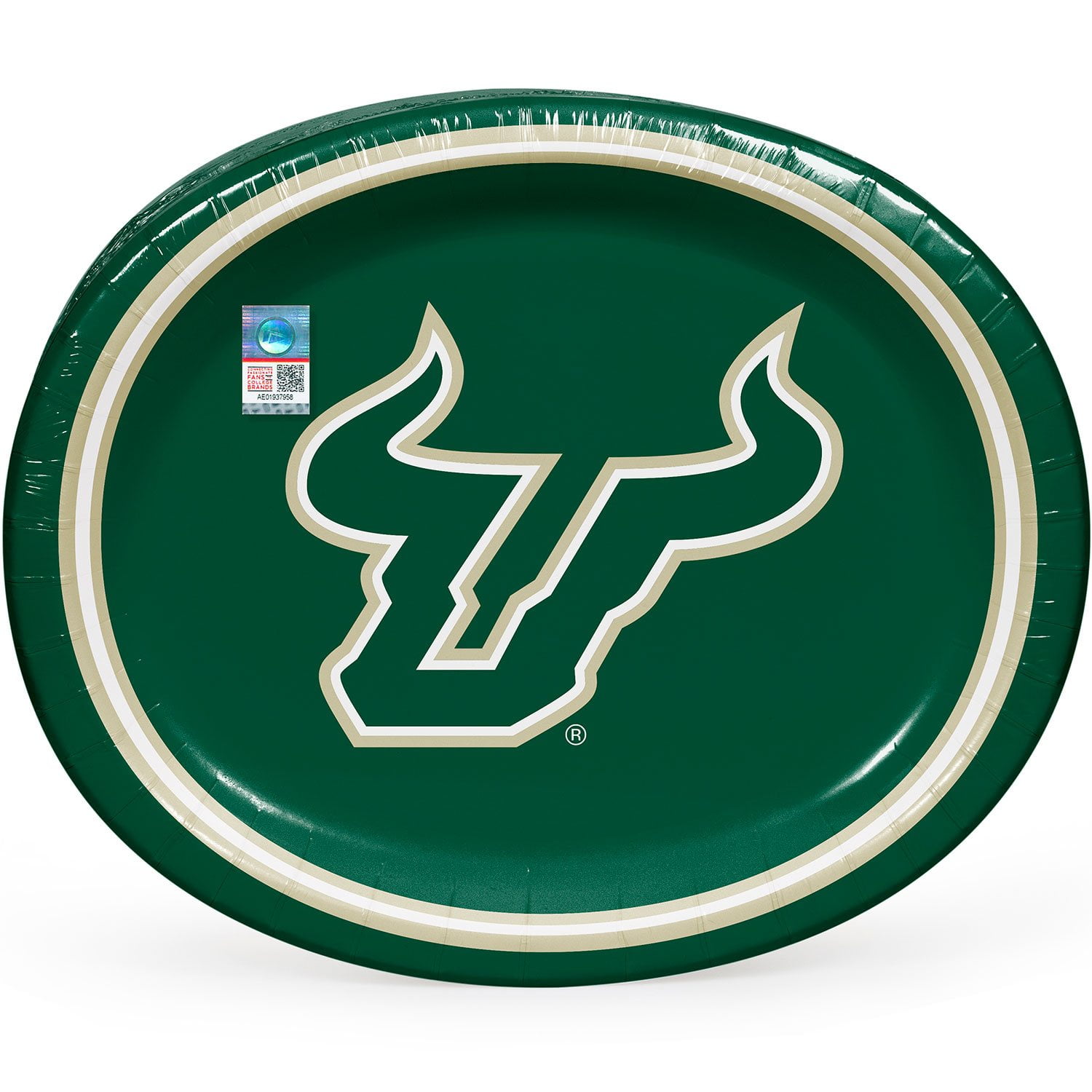 NCAA Oval Paper Plates, 10" x 12", 50 ct., Choose Team - Samsclub.com