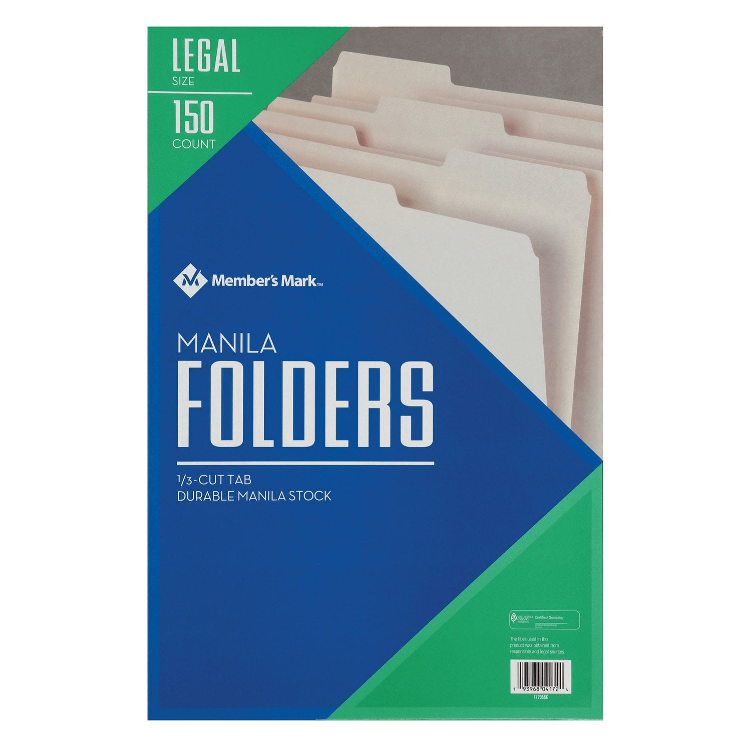 Member's Mark Manila File Folders, Legal, 150/BX - Samsclub.com