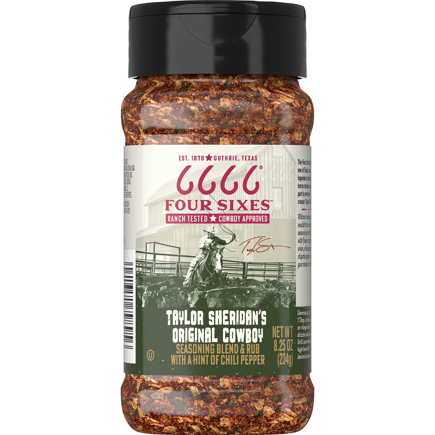 Four Sixes Taylor Sheridan's Original Cowboy Seasoning Blend & Rub, 8. ...
