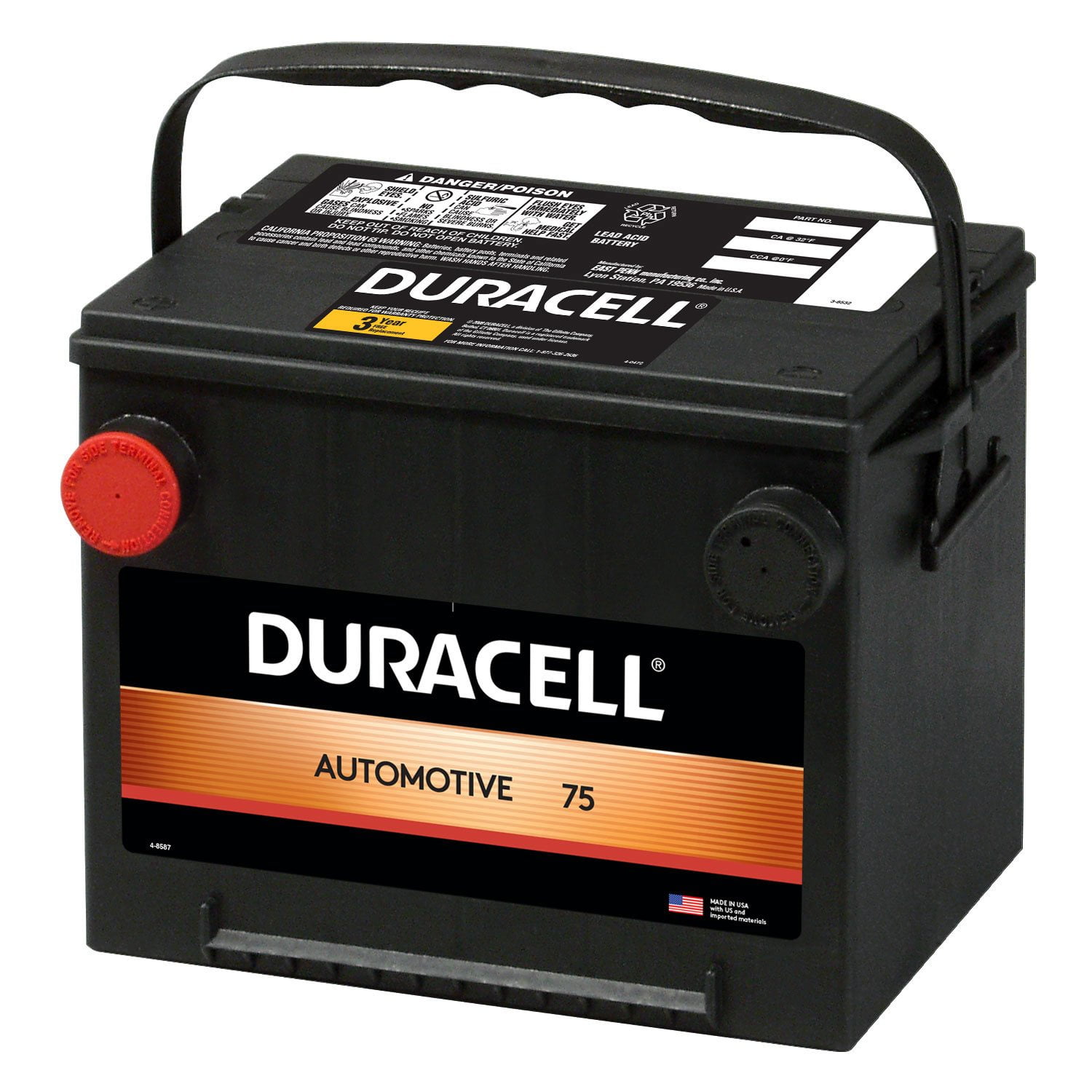 Duracell Automotive Battery, Group Size 75 - Samsclub.com