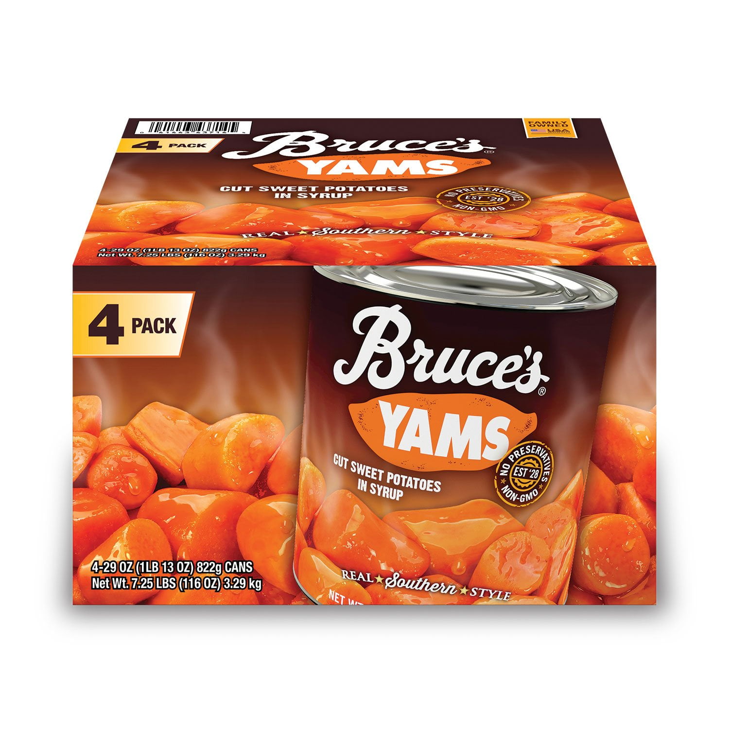 Bruce's Cut Yams, 29 oz., 4 pk. - Samsclub.com