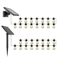 EcoScapes by Enbrighten 48' Outdoor LED Café String Lights, 24 Bulbs ...