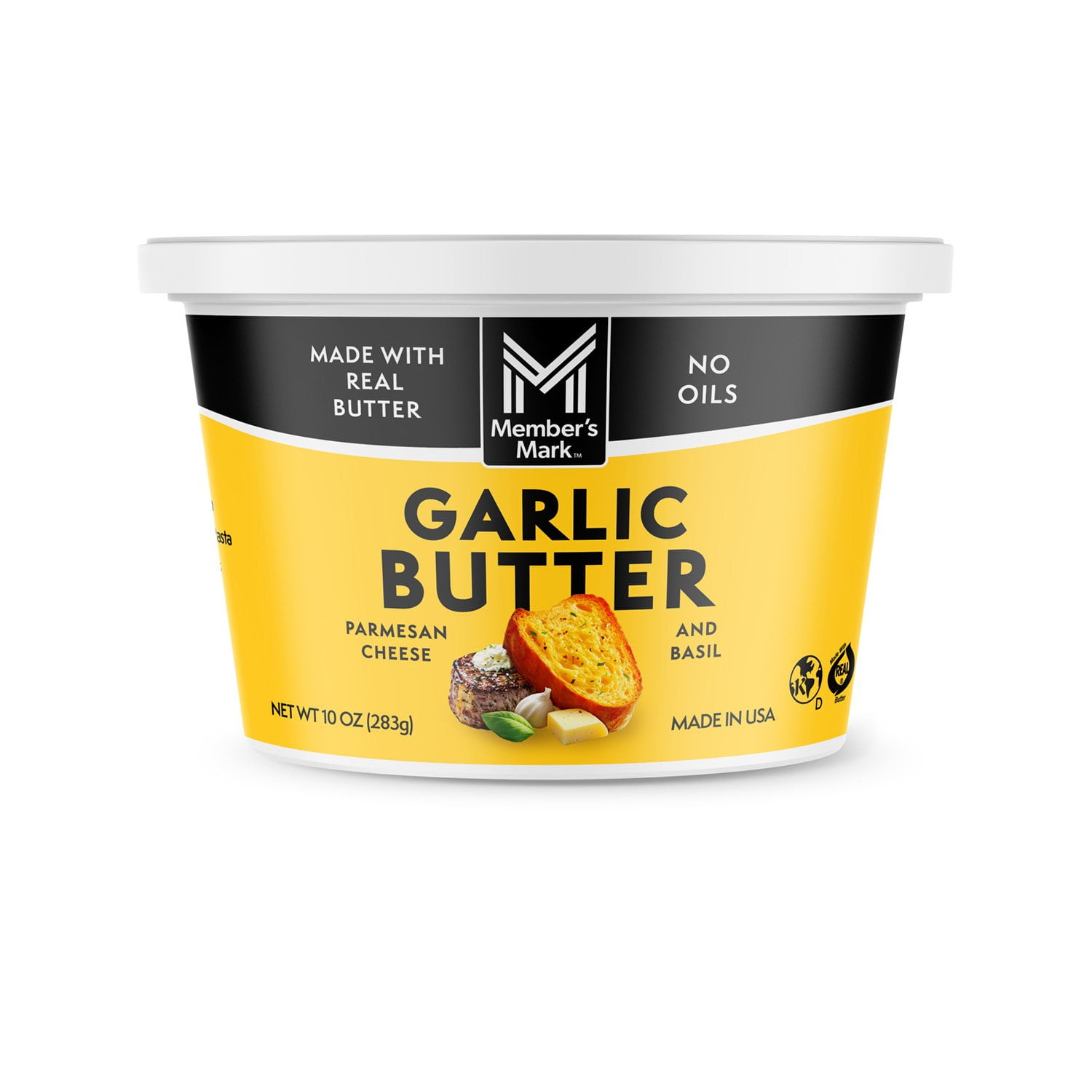 Member's Mark Garlic Butter With Parmesan Cheese & Basil,10 oz ...