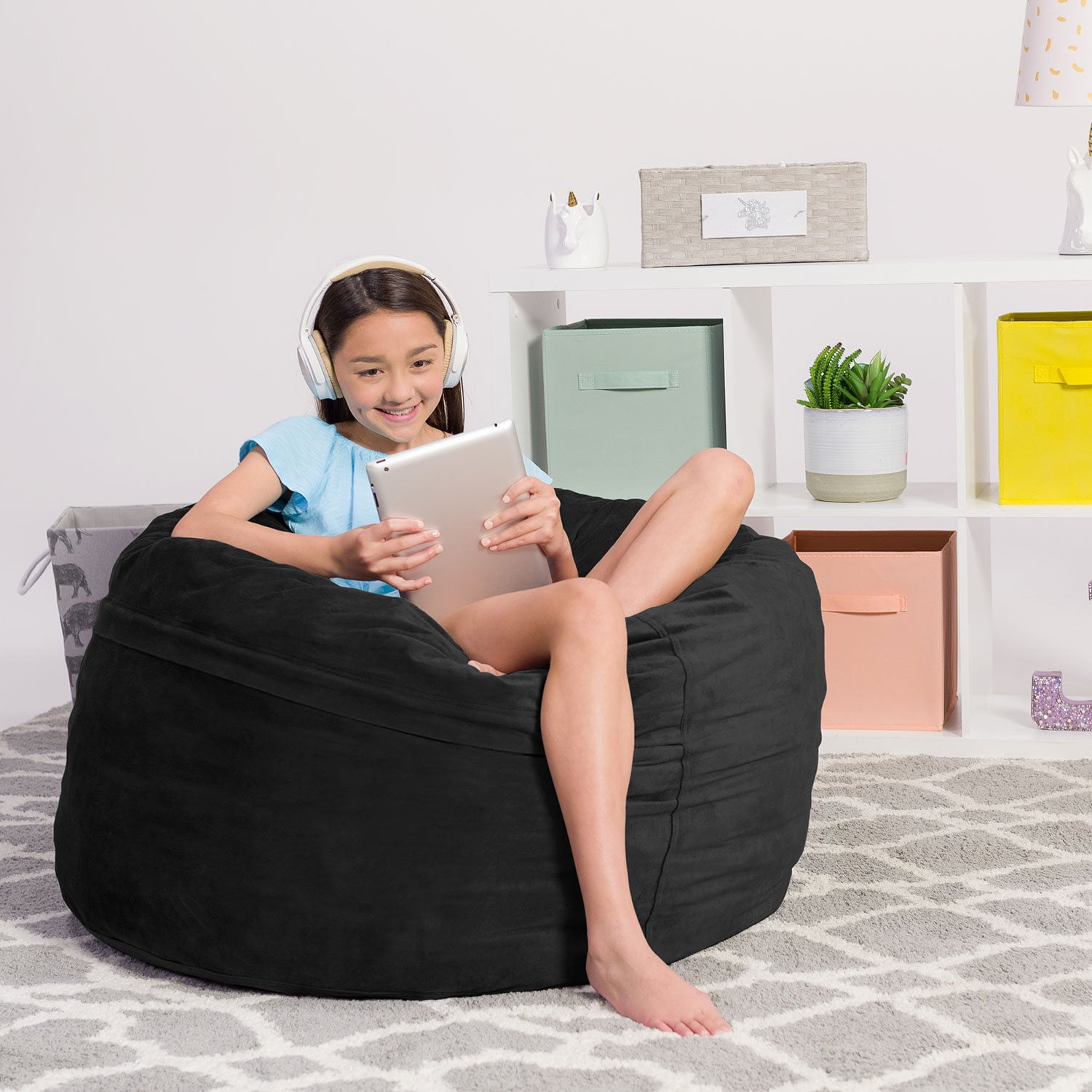 Comfy Sacks Kids 3’ Memory Foam Bean Bag Chair, Choose Color - Samsclub.com