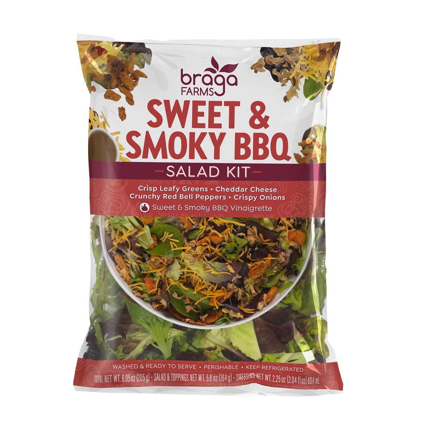 Braga Farms Sweet and Smoky BBQ Salad Kit, 8.05 oz. - Samsclub.com
