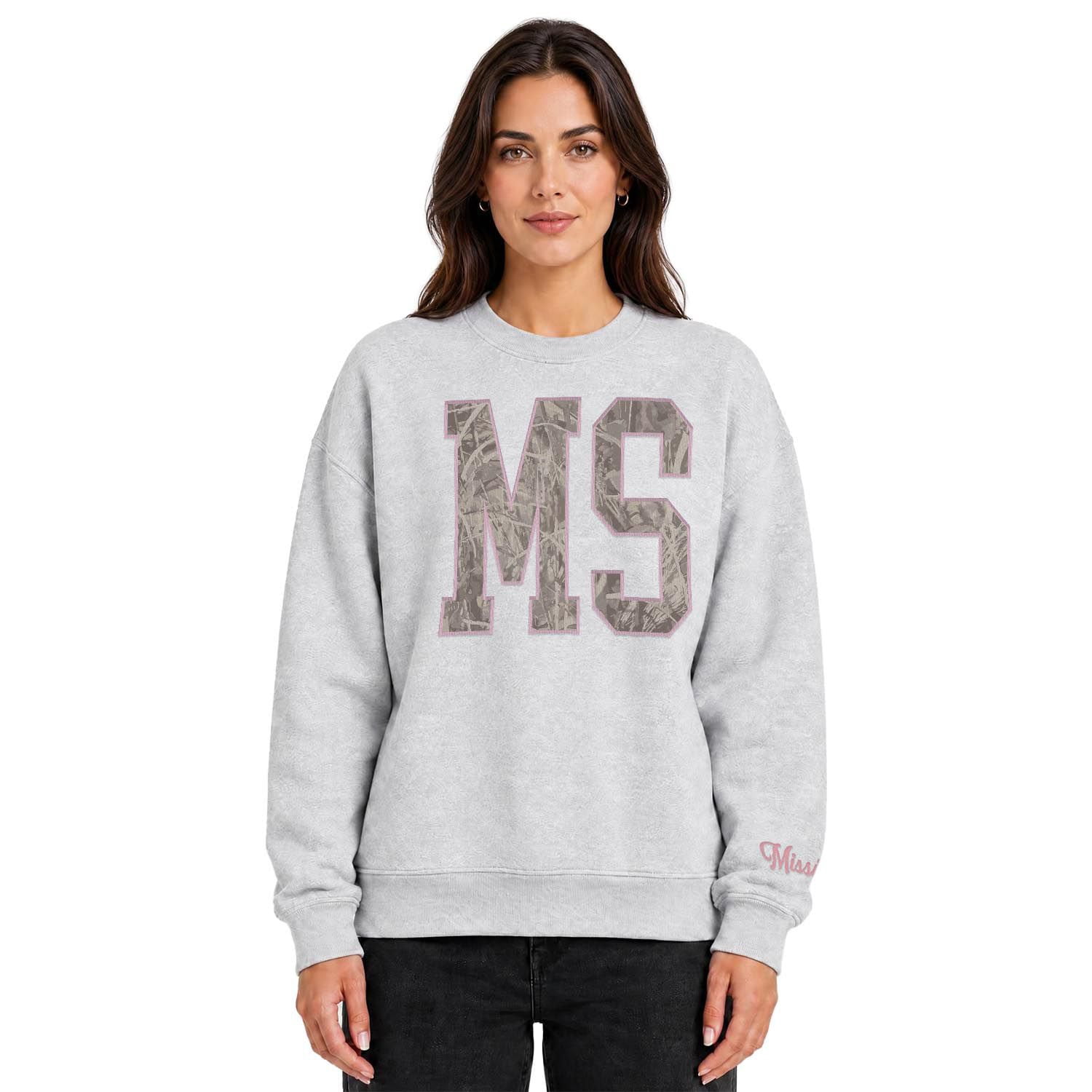 State of Mine Women's Camo Letters State Sweatshirt - Samsclub.com
