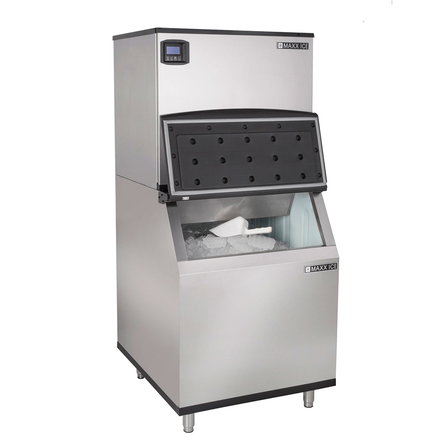Maxx Ice 30" Wide Half Dice Ice Machine 650 lbs. with 580 lb. Bin ...