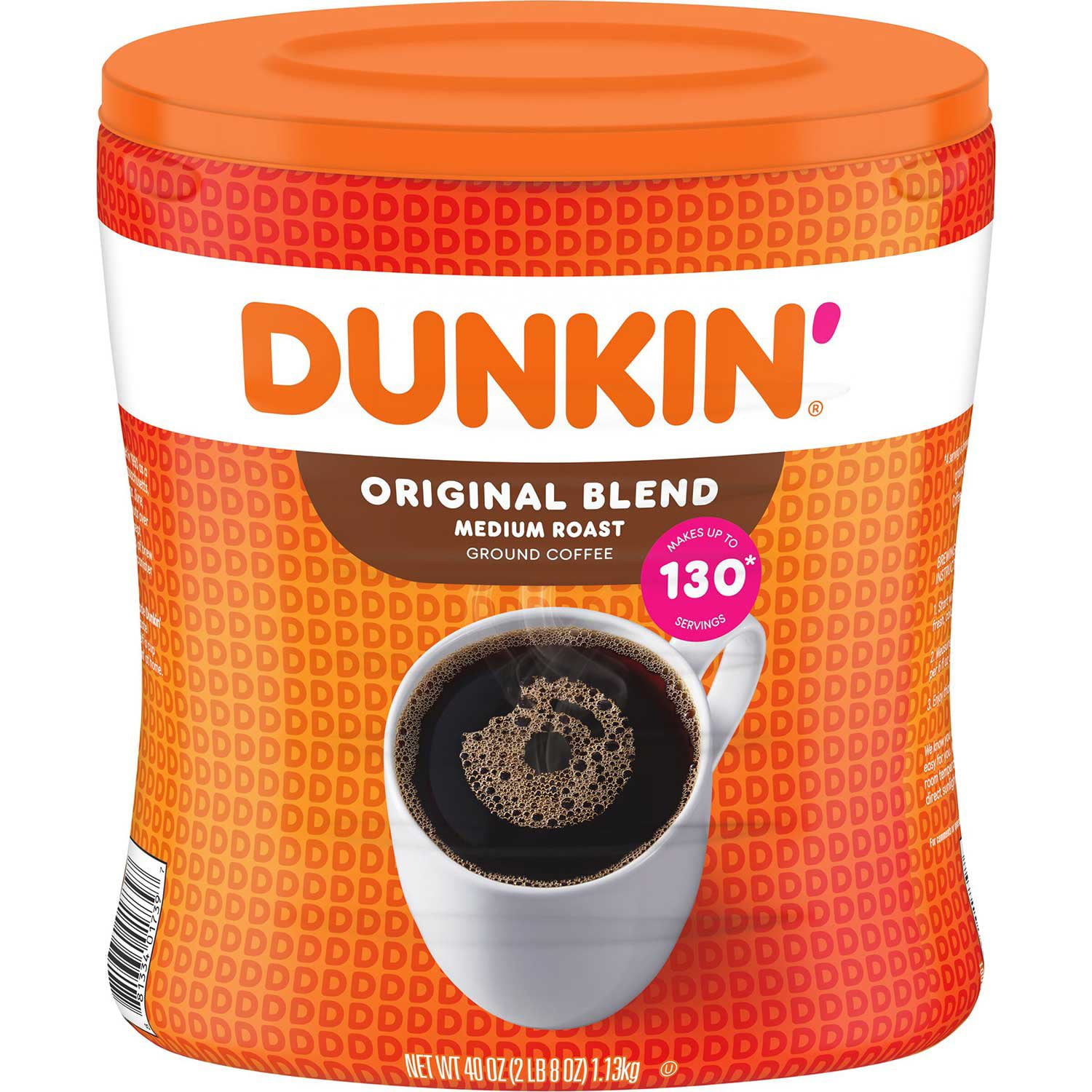 Dunkin' Medium Roast Ground Coffee, Original Blend, 40 oz. - Samsclub.com