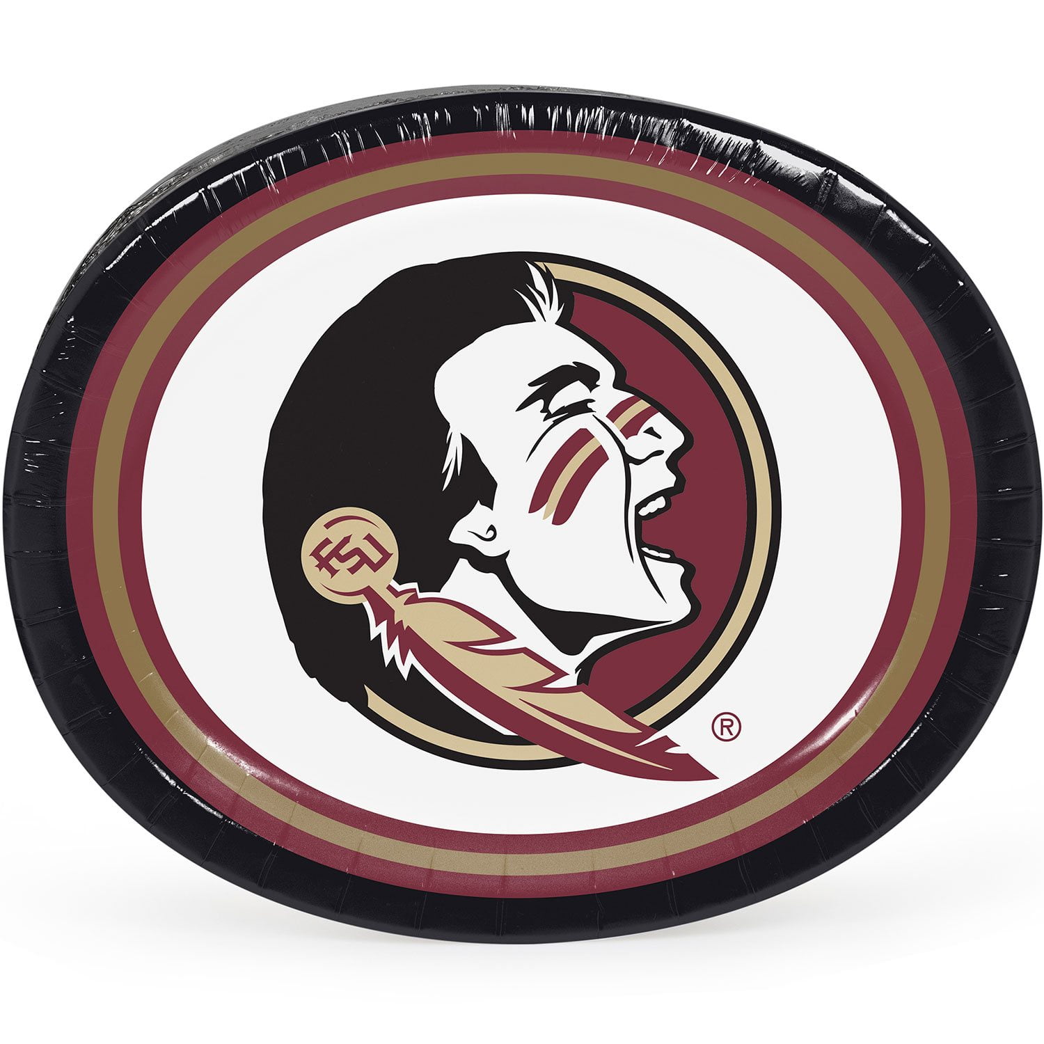 NCAA Oval Paper Plates, 10" x 12", 50 ct., Choose Team - Samsclub.com
