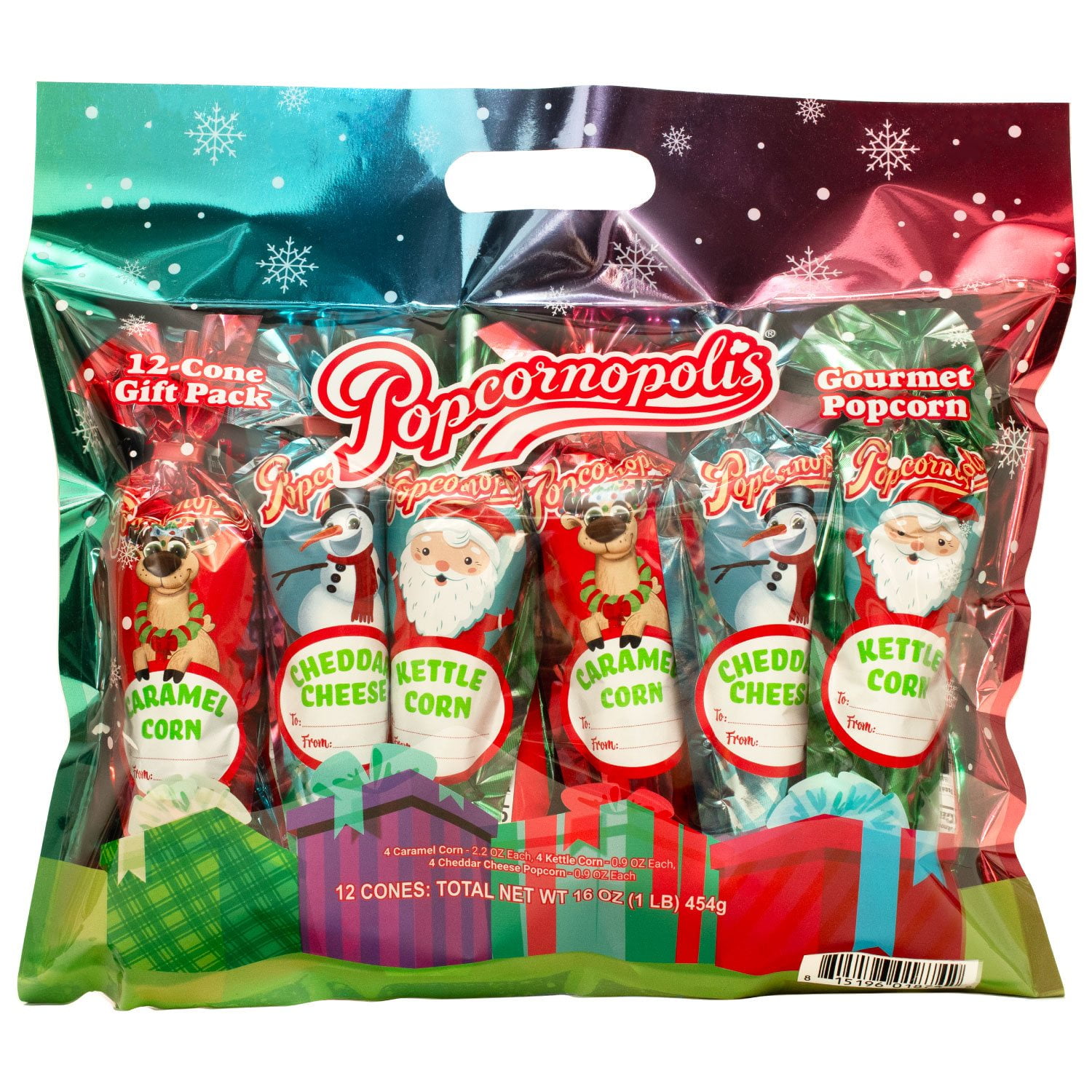 Popcornopolis Popcorn Cone Holiday Gift Pack, 12 ct. - Samsclub.com