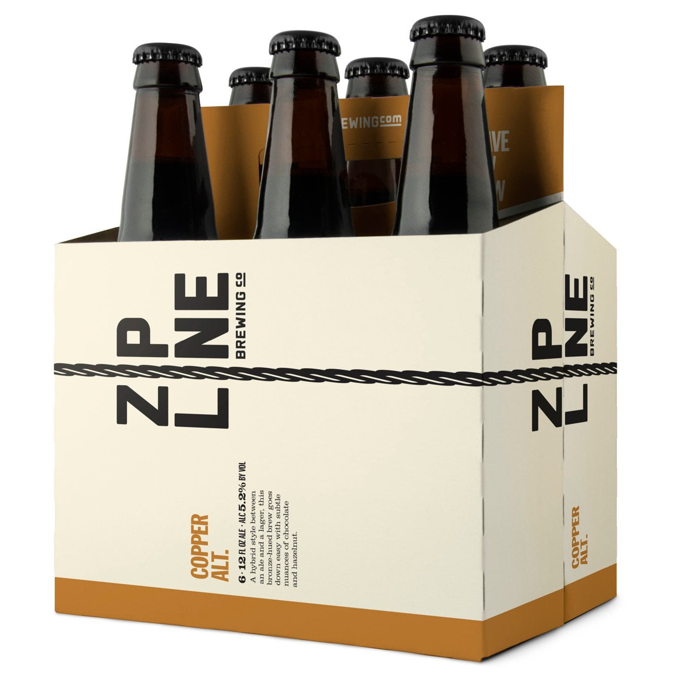 Zipline Copper Alt. Altbier Ale Beer, 12 fl. oz. bottle, 6 pk ...