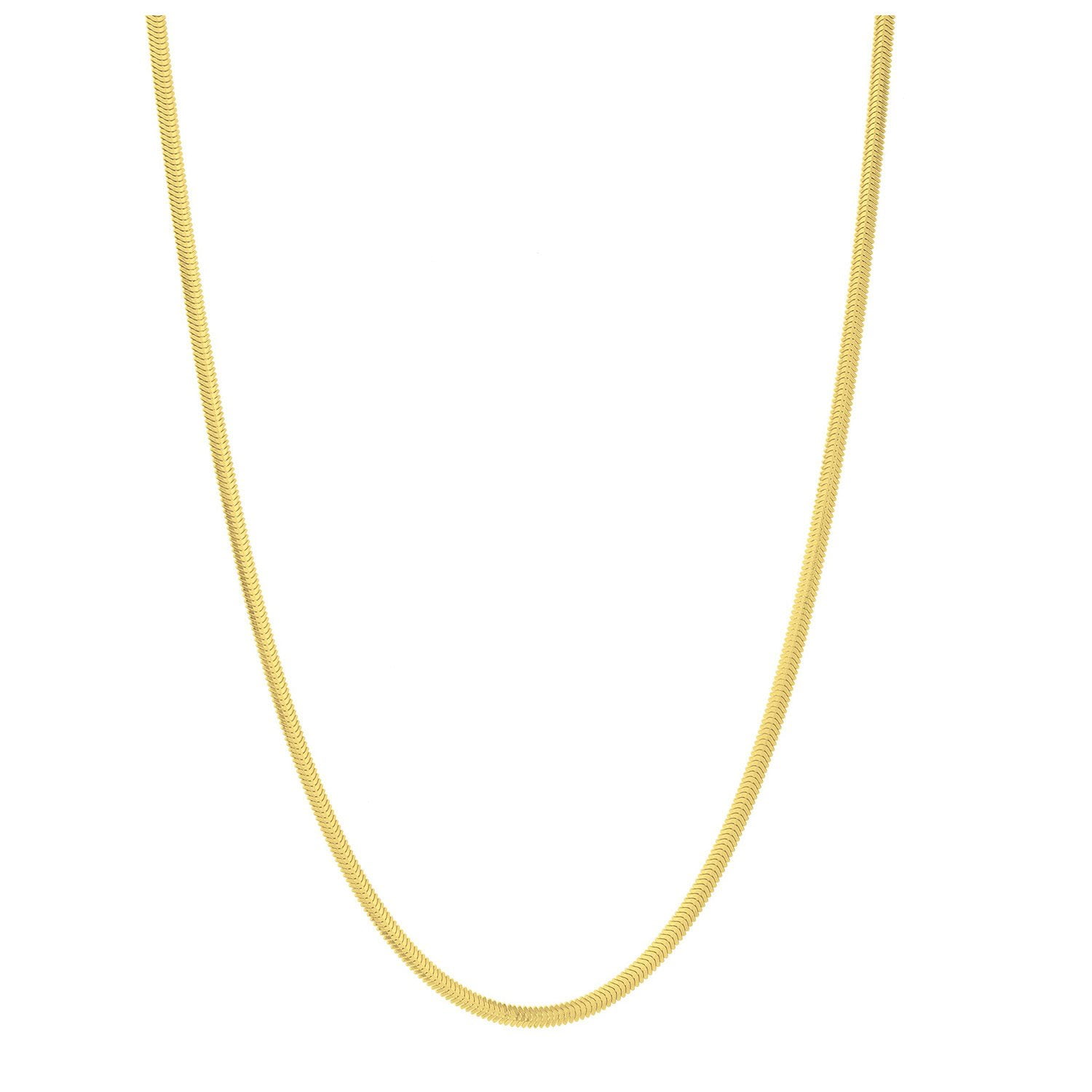 Oval Snake Necklace in 14K Yellow Gold - Samsclub.com