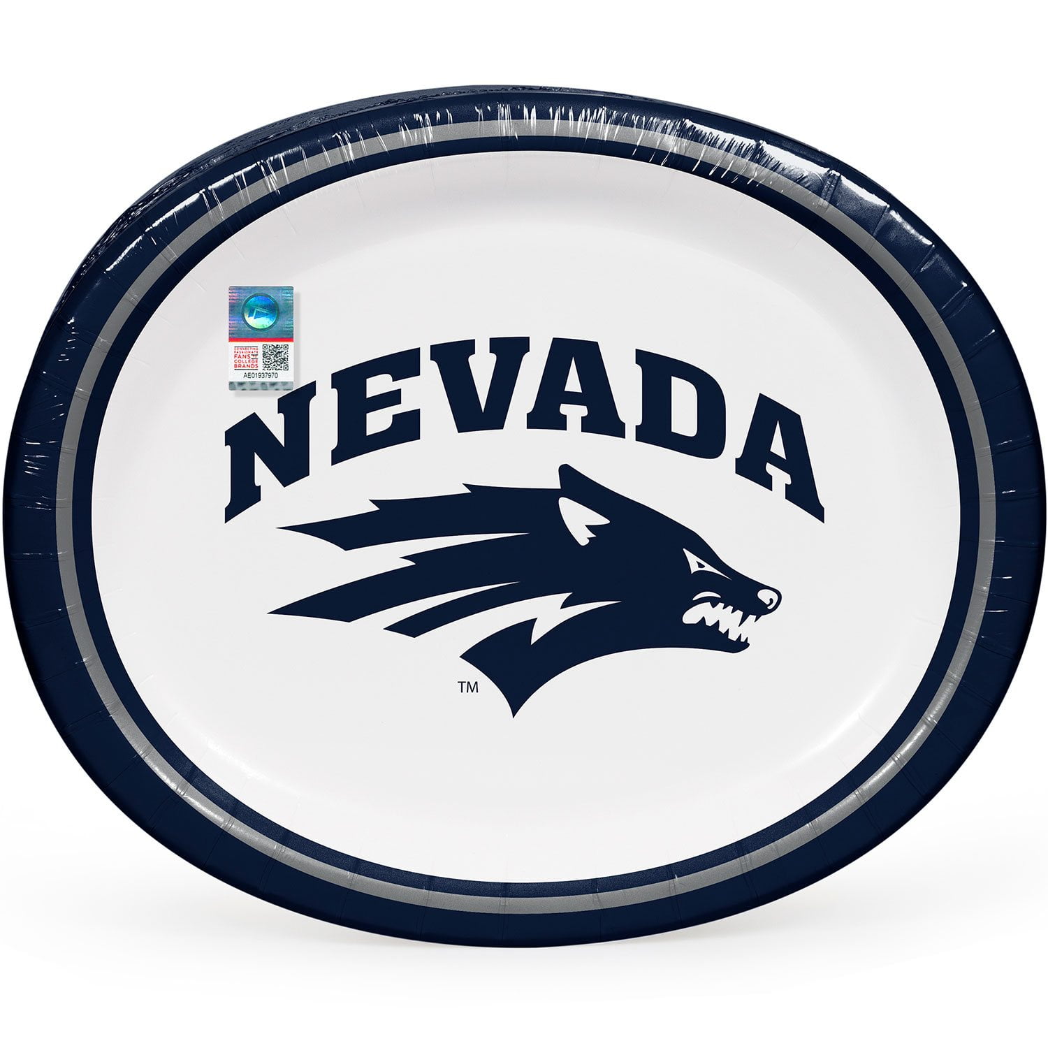NCAA Oval Paper Plates, 10" x 12", 50 ct., Choose Team - Samsclub.com