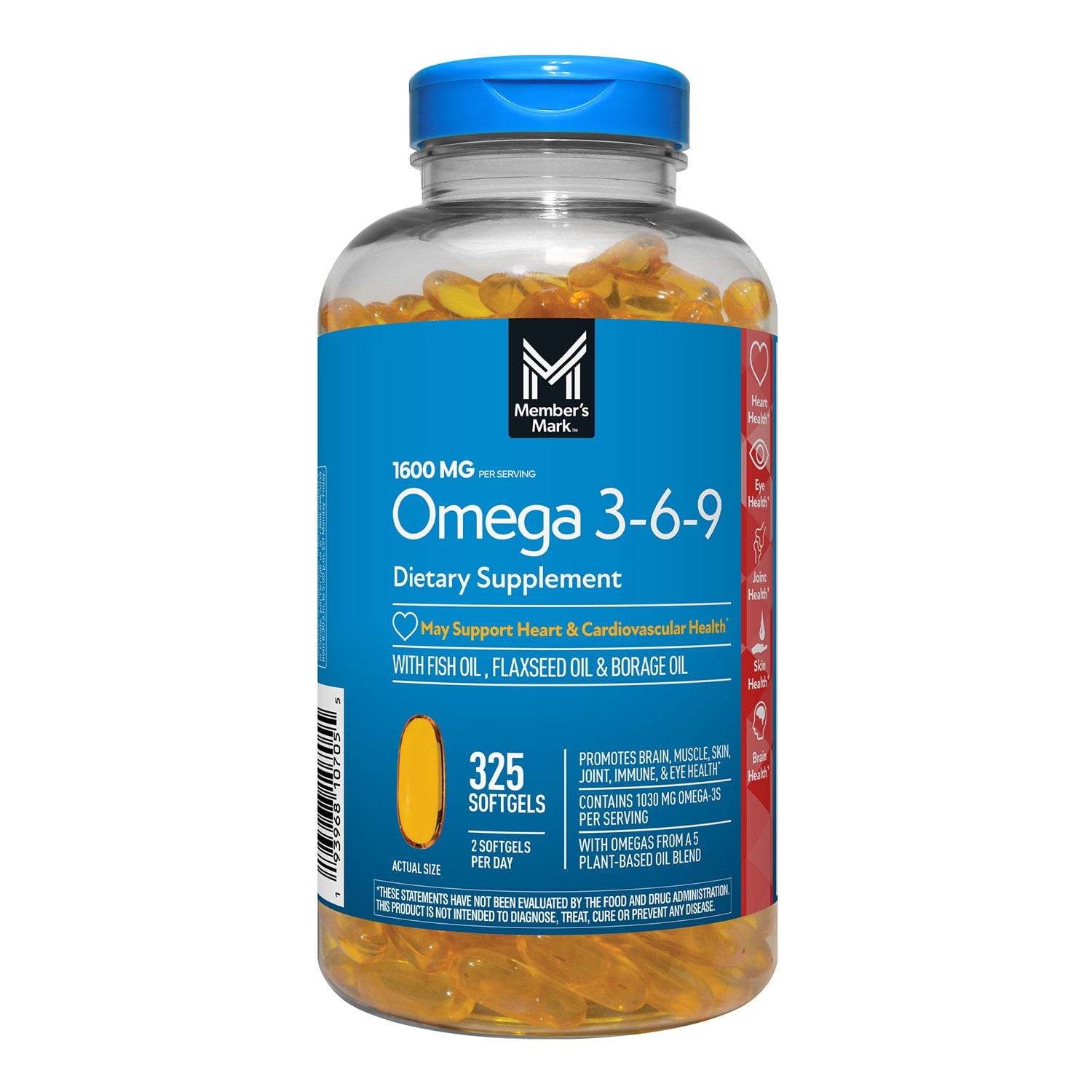 Member’s Mark Omega 3-6-9 Softgels, 325 ct. - Samsclub.com