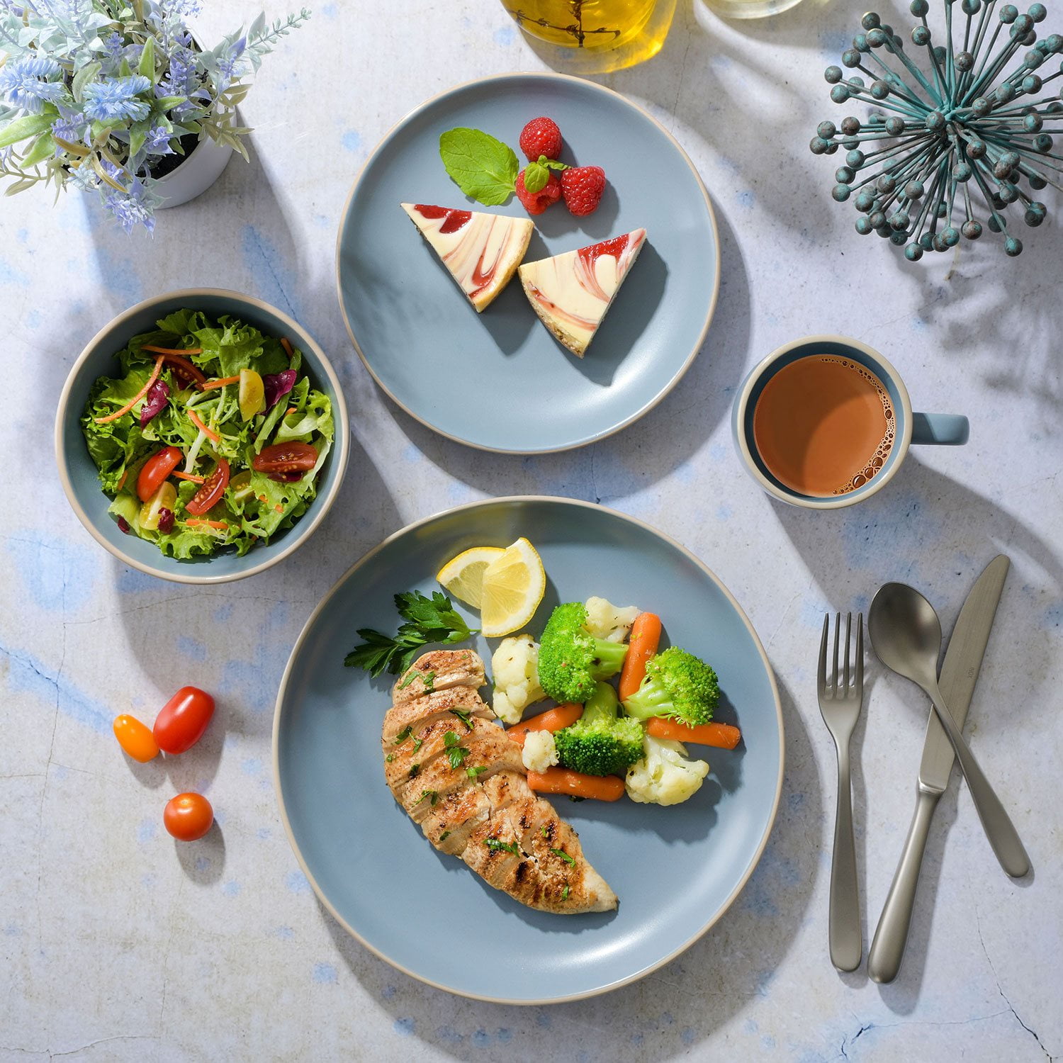 Gibson Home 32-Piece Everyday Essential Round Dinnerware Set, Service ...