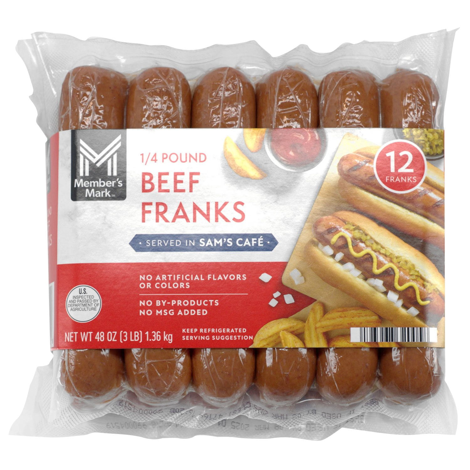 Member's Mark Beef Franks 1/4 lb., 12 ct. - Samsclub.com
