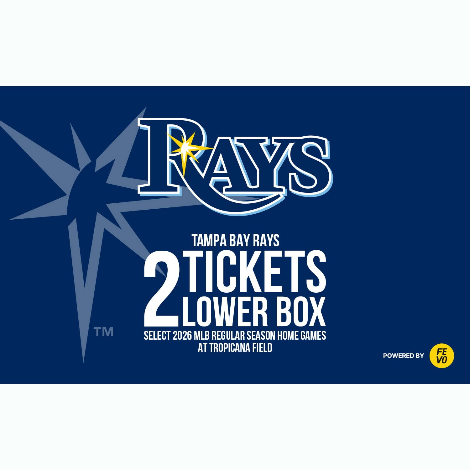 MLB Tampa Bay Rays, Two (2) Lower Box Tickets eVoucher - Samsclub.com