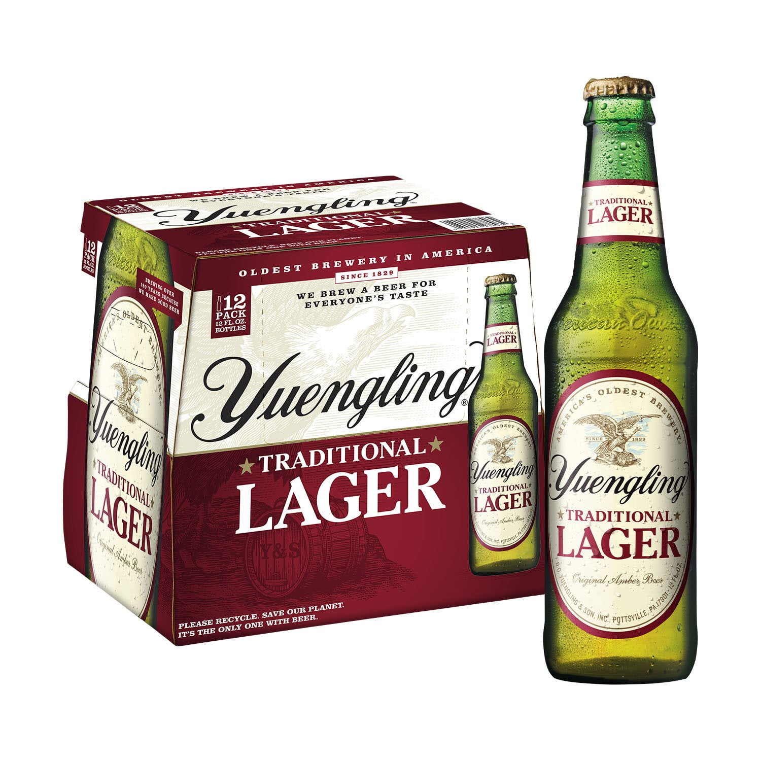 Yuengling Traditional Lager Beer, 12 fl. oz. bottle, 12 pk. - Samsclub.com
