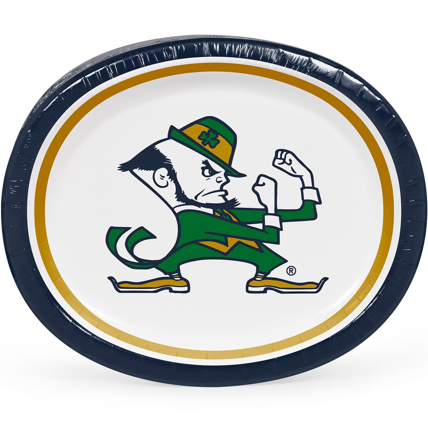 NCAA Oval Paper Plates, 10" x 12", 50 ct., Choose Team - Samsclub.com