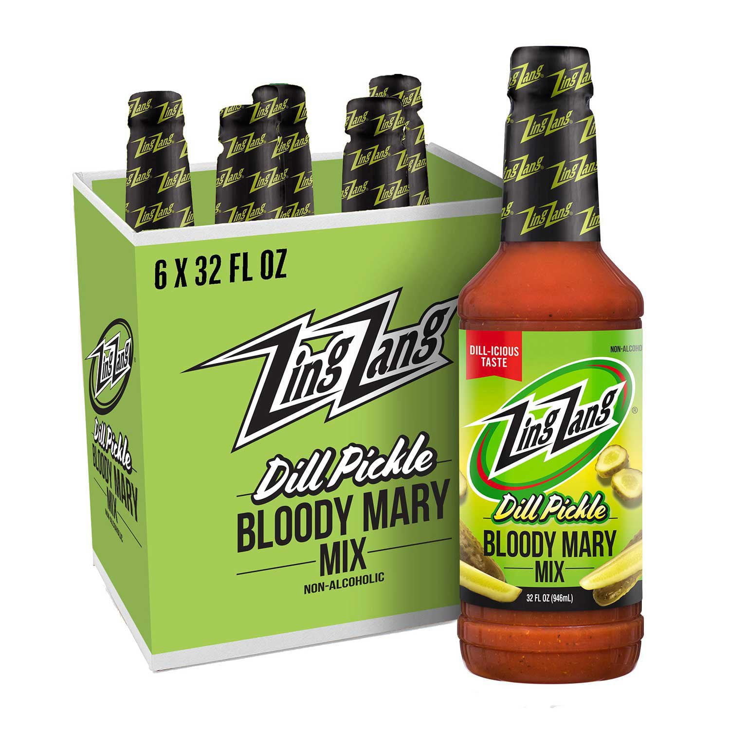 Zing Zang Non-Alcoholic Dill Pickle Bloody Mary Mix, 32 fl. oz. bottle, 6 pk. - Samsclub.com