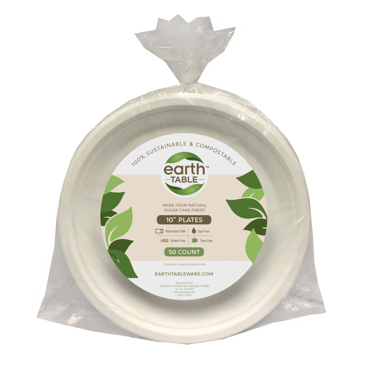Earth Table Compostable Paper Plate 10.25", 50 ct. - Samsclub.com