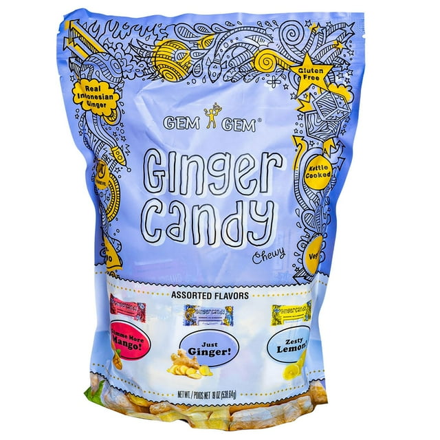 Gem Gem Chewy Ginger Candy Variety Pack, 19 oz. - Samsclub.com