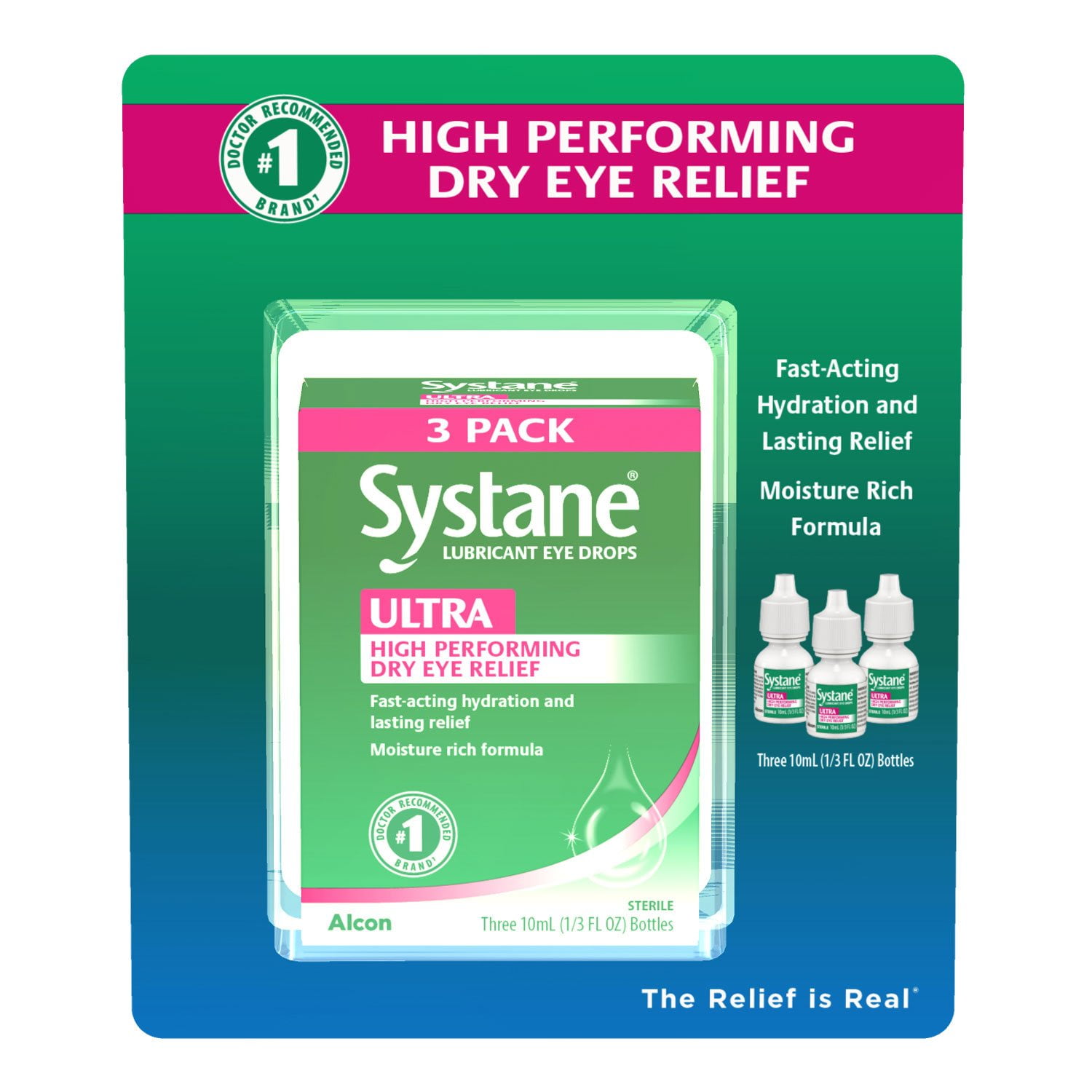 Systane Ultra Lubricant Eye Drops, 1/3 fl. oz., 3 pk. - Samsclub.com