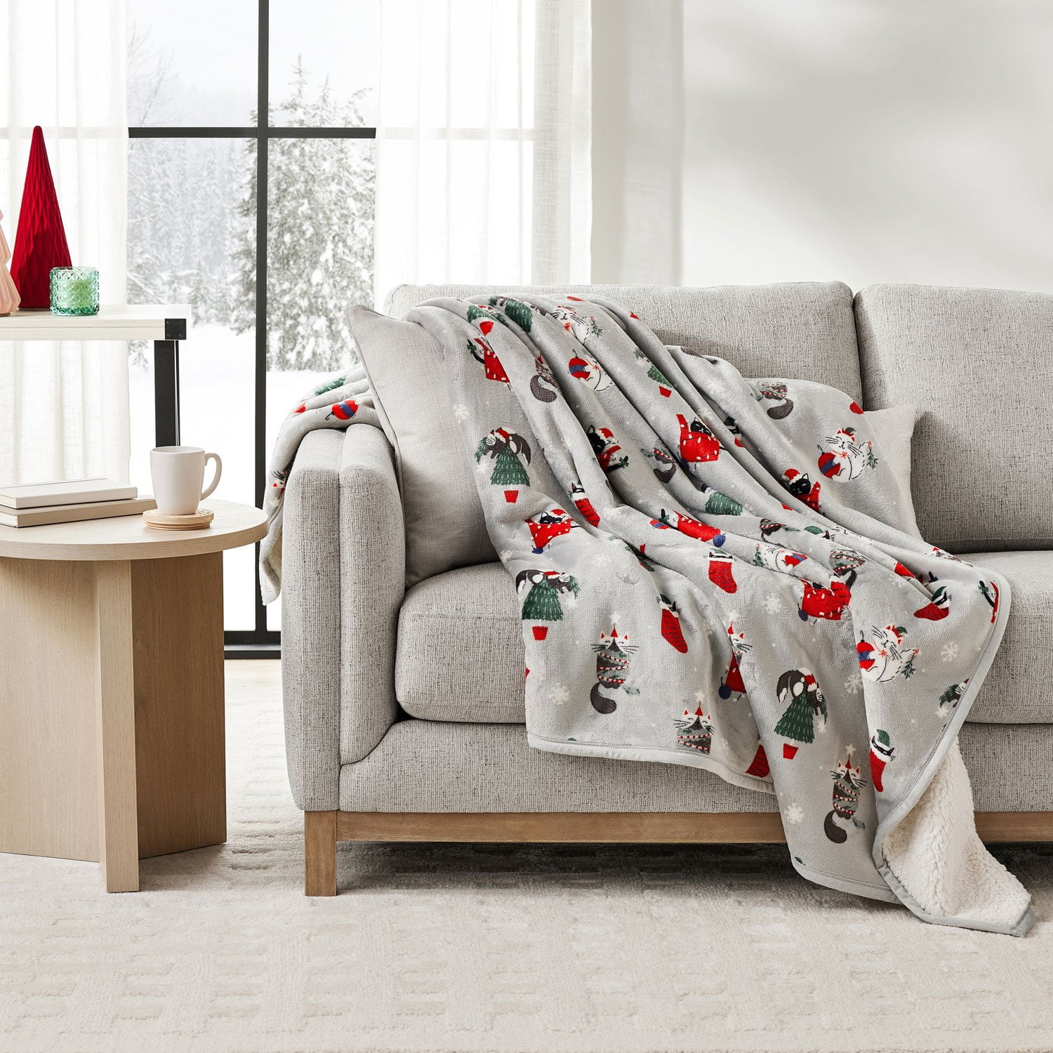 Member’s Mark Holiday Plush Throw, 60” x 70”, Assorted Designs ...
