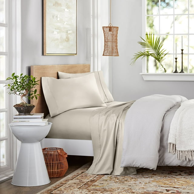 Member's Mark 300-Thread-Count 100% Organic Cotton Solid Sheet Set ...