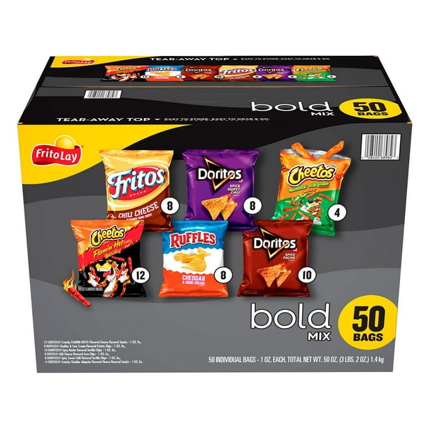 Frito-Lay Bold Mix Variety Pack - 50ct by Frito Lay 海外直送 Frito-Lay Bold Mix, Variety Pack Chips, 50 pk. - Samsclub.com