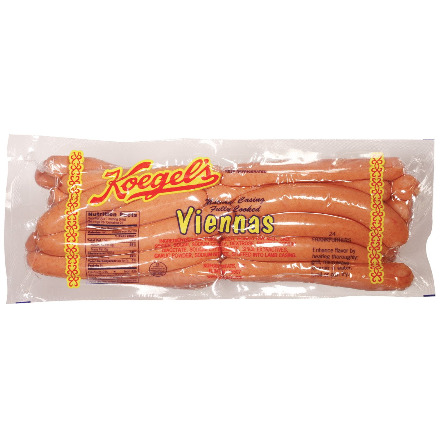 Koegel's Viennas Hot Dogs (24 ct.) - Samsclub.com