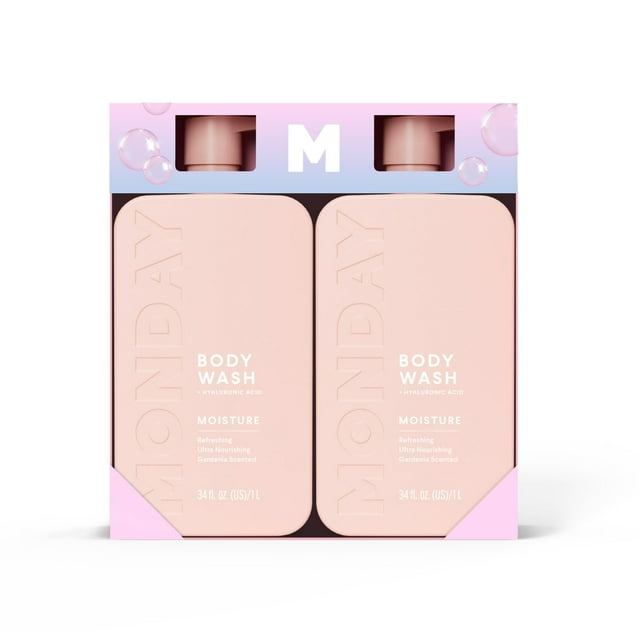MONDAY Haircare MOISTURE Body Wash Bundle, 34 fl. oz., 2 pk. - Samsclub.com