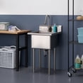 TRINITY® EcoStorage® Stainless Steel Utility Sink NSF w/ Pull-Out ...