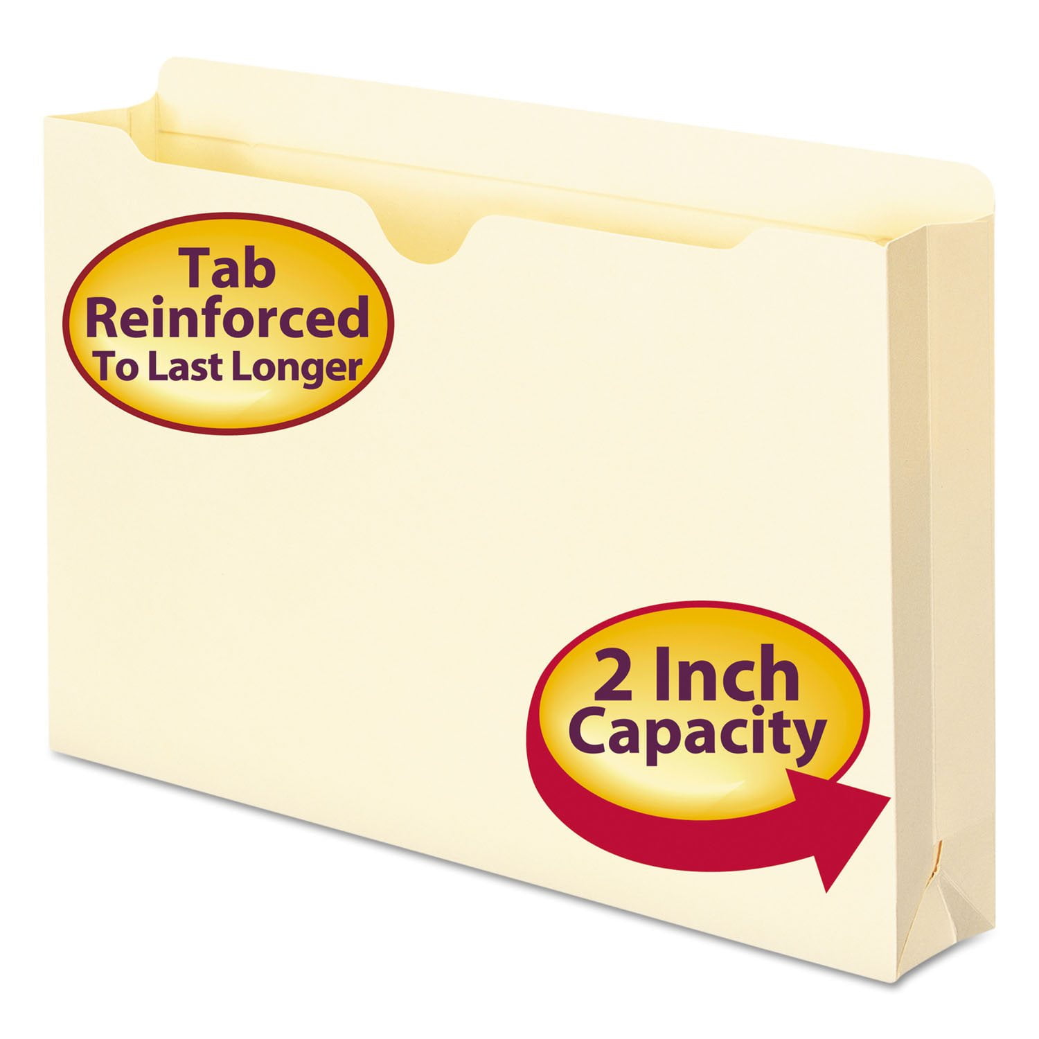 Smead 2" Expansion File Jackets, Manila (Legal, 50ct.) - Samsclub.com