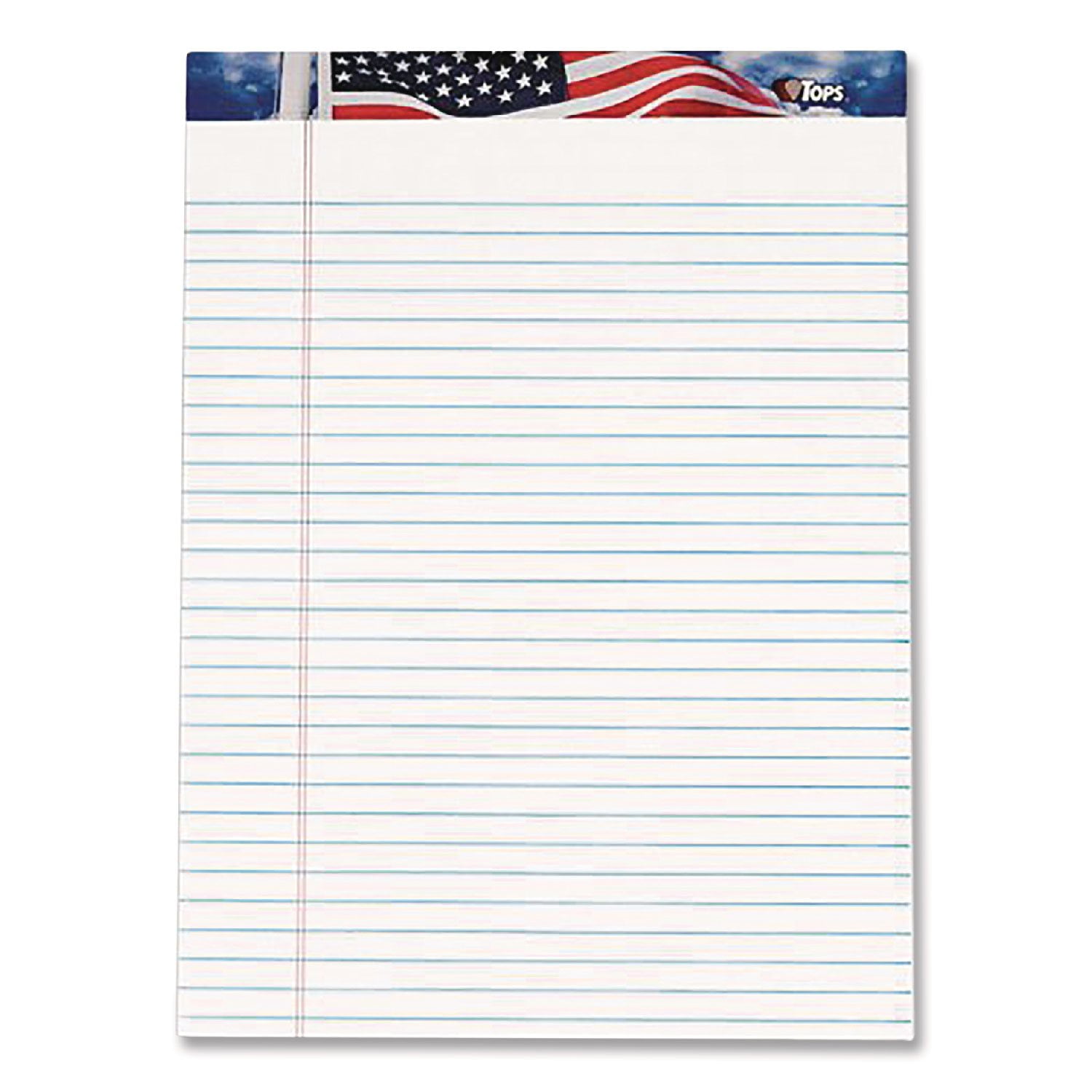 TOPS - American Pride Writing Pad - Jr. Legal Rule - 8-1/2 x 11-3/4 ...
