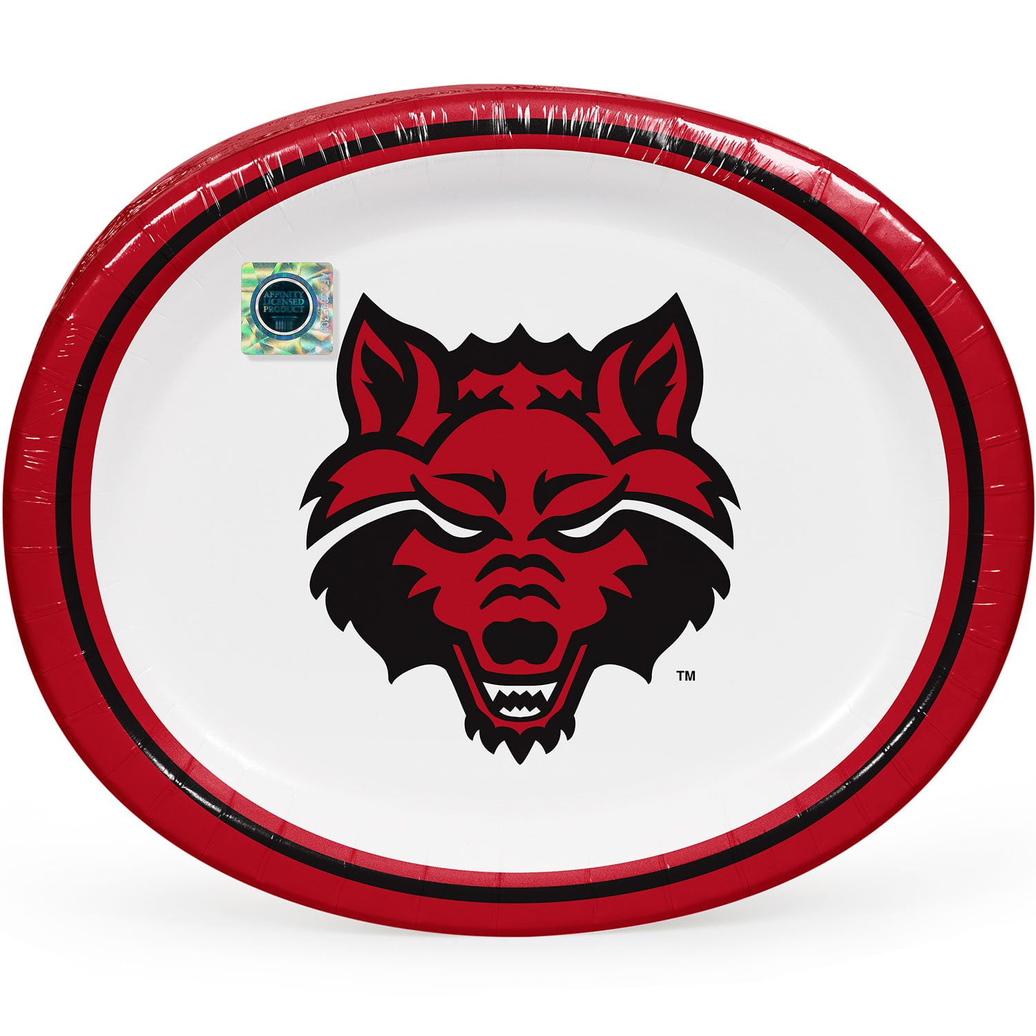 NCAA Oval Paper Plates, 10" x 12", 50 ct., Choose Team - Samsclub.com