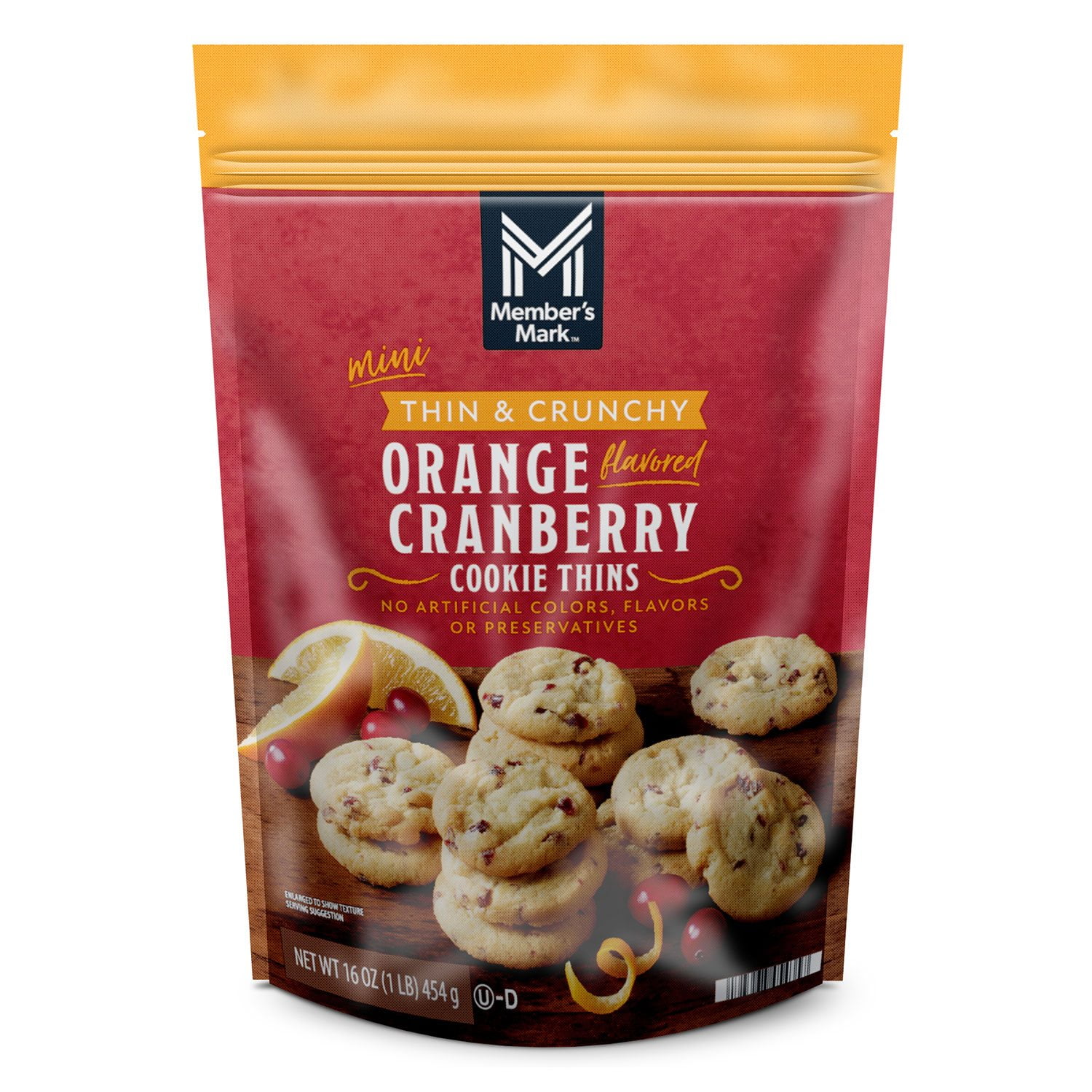 Member's Mark Orange Cranberry Cookie Thins, 16 oz. - Samsclub.com