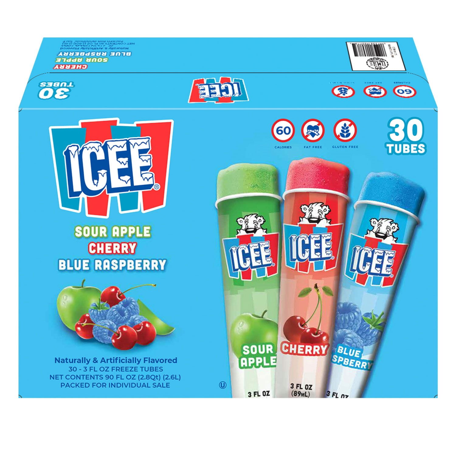 ICEE Freeze Squeeze Up Variety, Frozen, 30 ct. - Samsclub.com