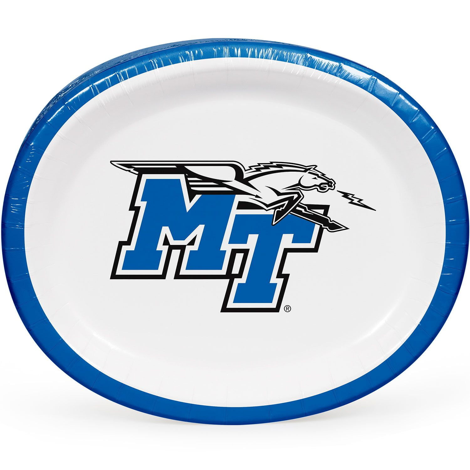 NCAA Oval Paper Plates, 10" x 12", 50 ct., Choose Team - Samsclub.com