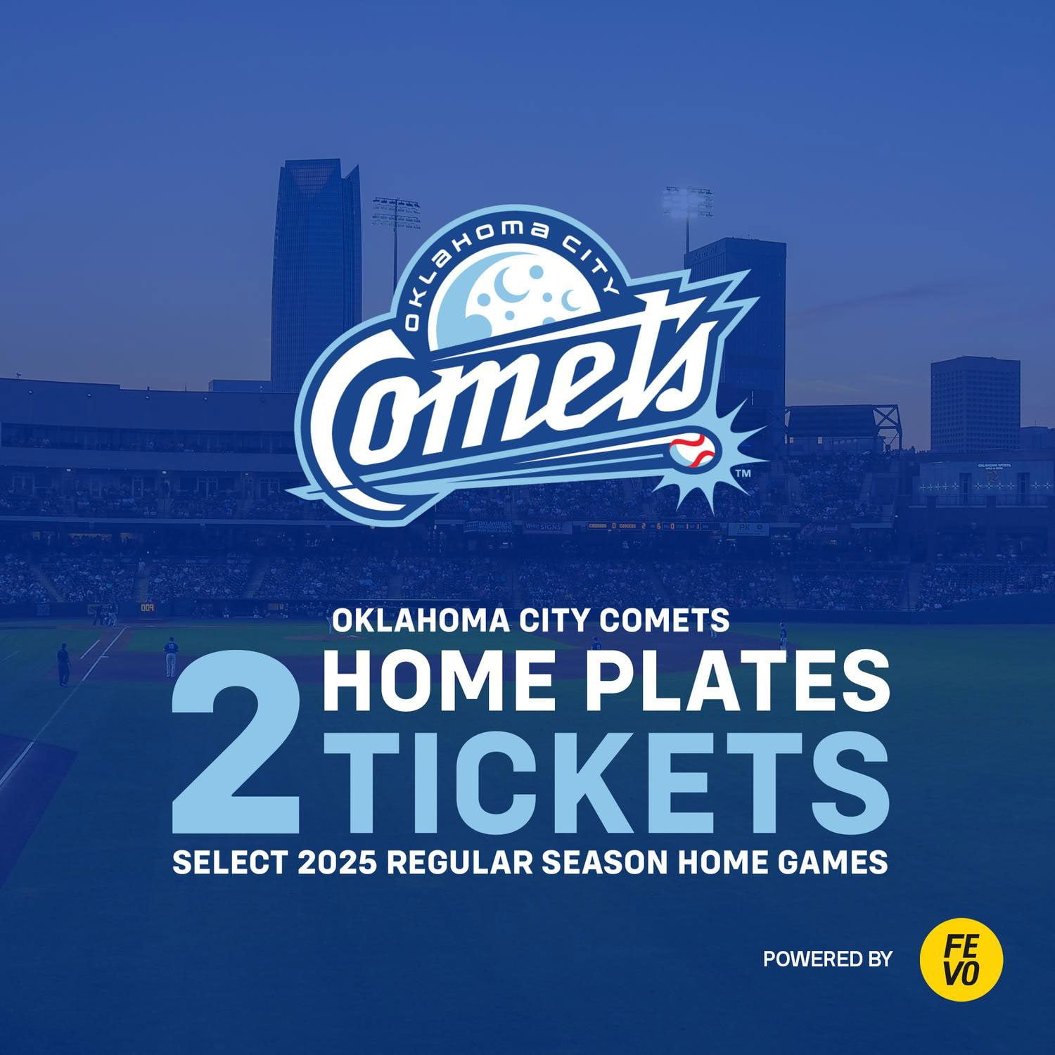 MiLB Oklahoma City Comets, Two (2) Home Plate Tickets eVoucher ...