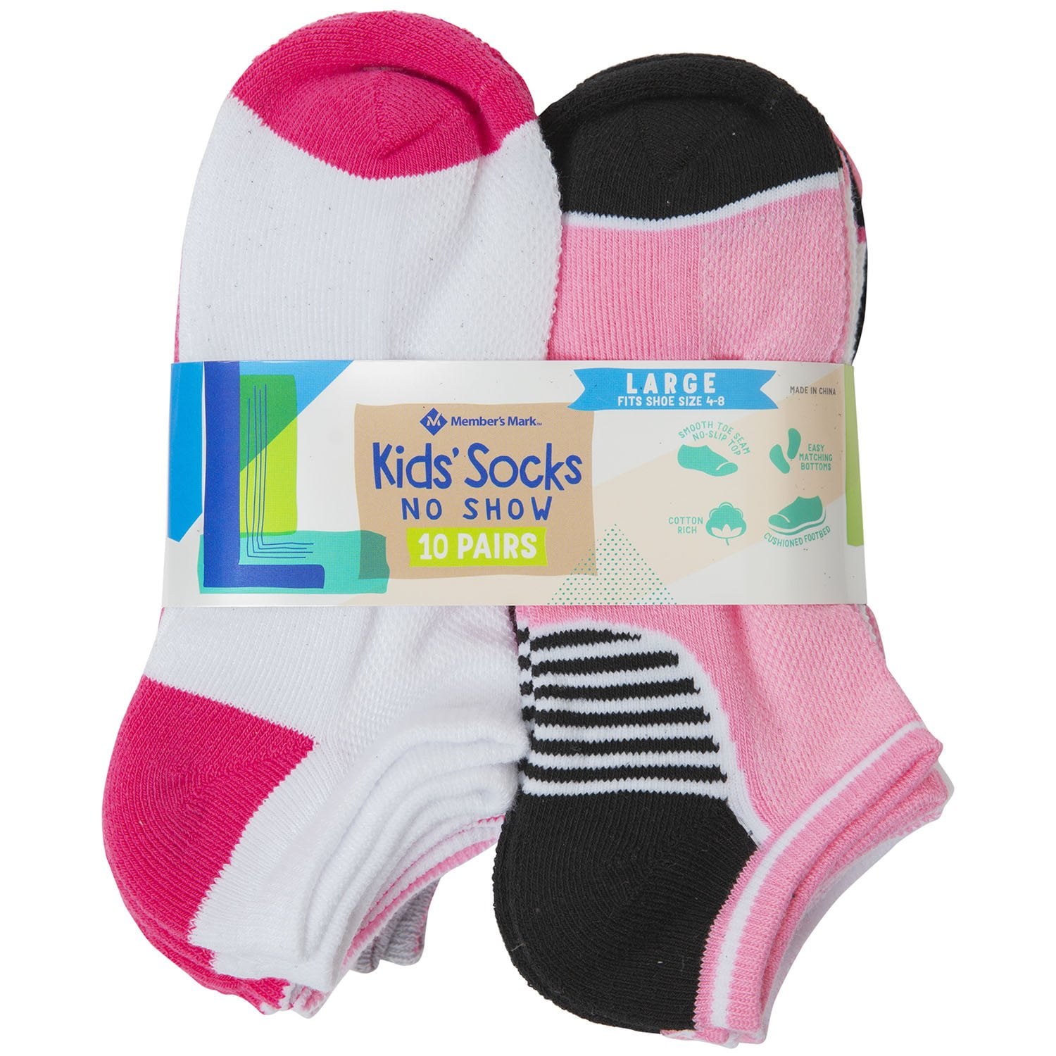 Member's Mark Kid's 10-Pack Socks - Samsclub.com