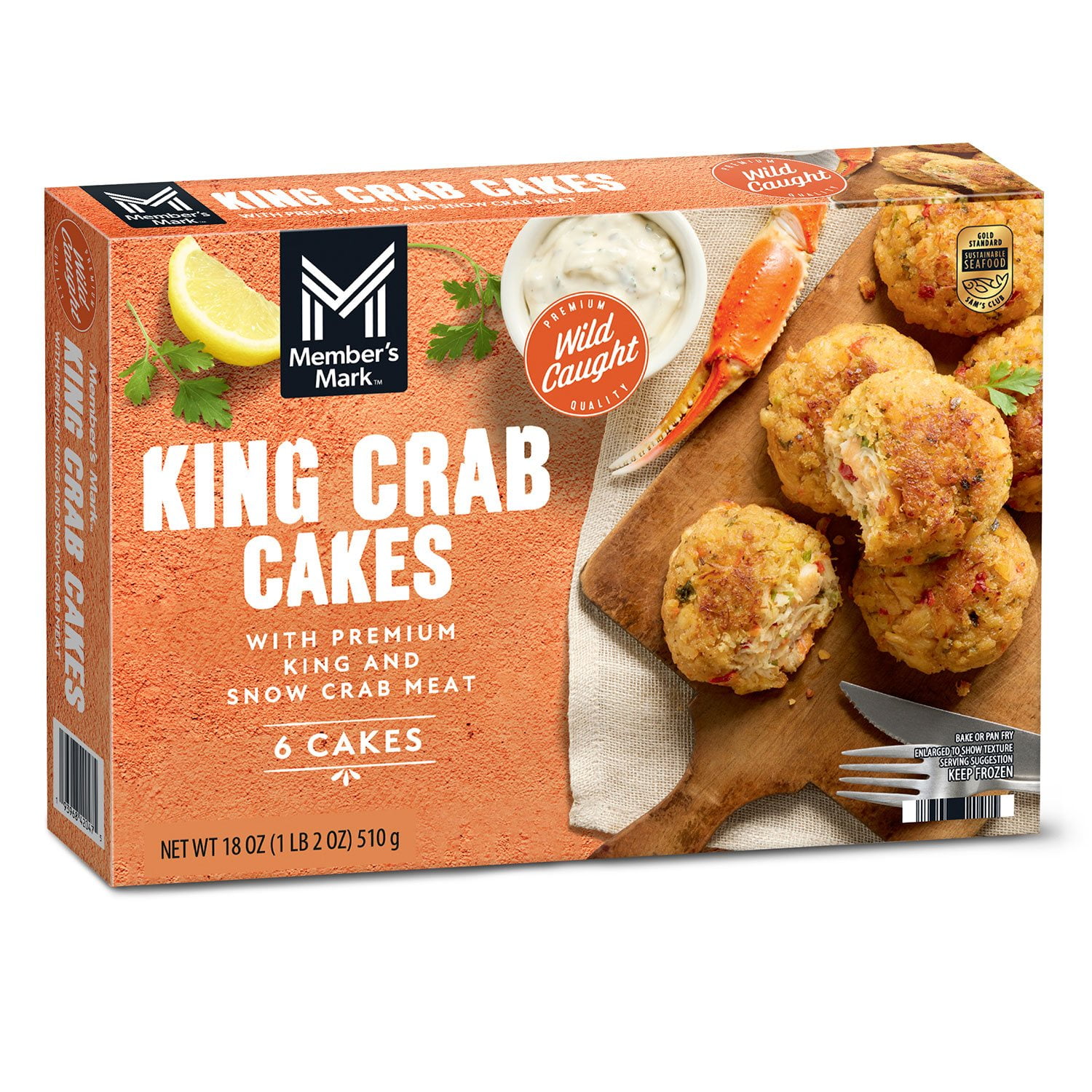 Member's Mark Wild Caught King Crab Cakes, Frozen, 6 ct. - Samsclub.com