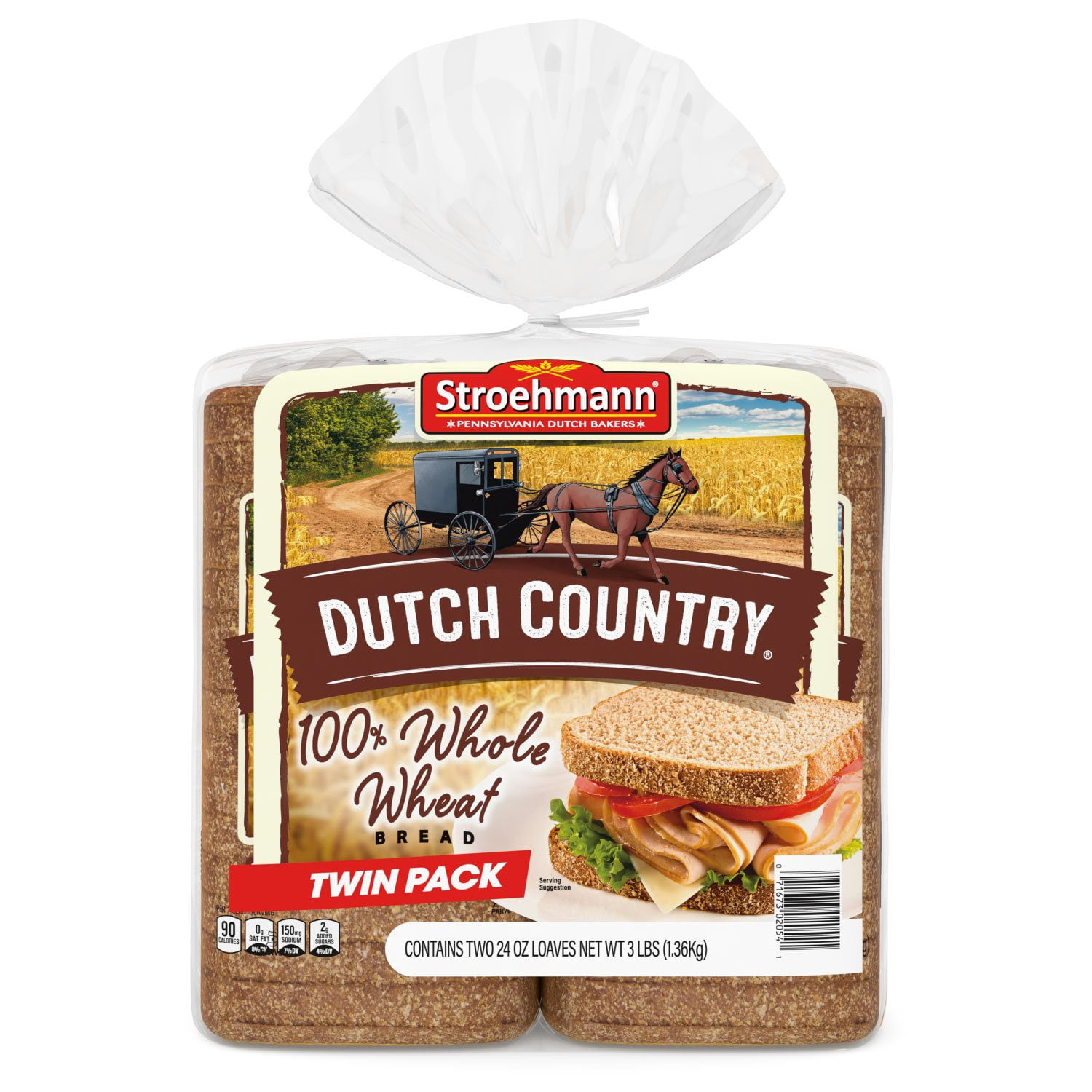 Stroehmann 100% Whole Wheat Bread 22oz, 2pk - Samsclub.com