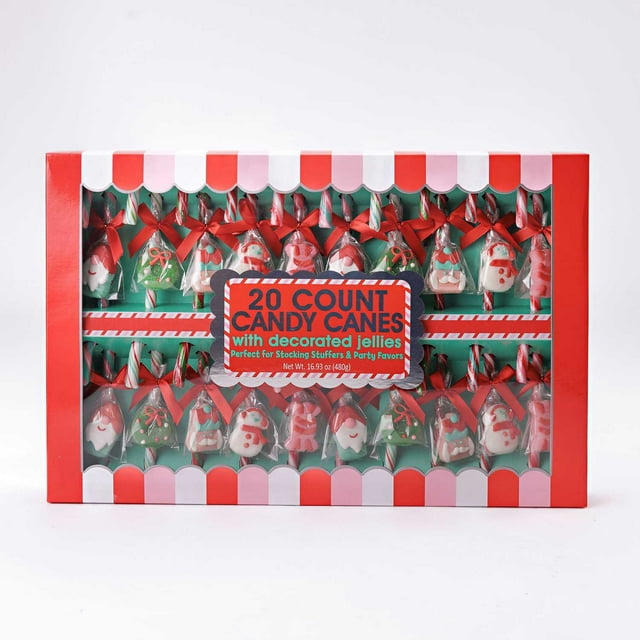 Holiday Candy Canes with Decorated Jellies, 20 ct. - Samsclub.com