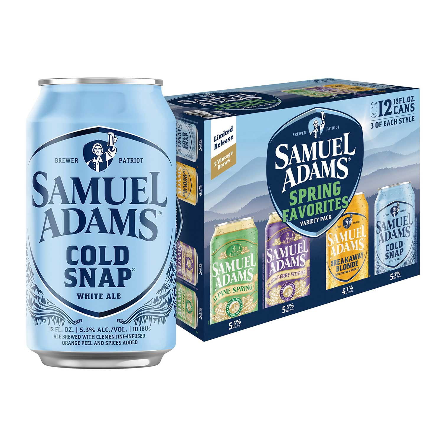 Samuel Adams Seasonal Ale and Lager Beer Variety Pack, 12 fl. oz. can ...