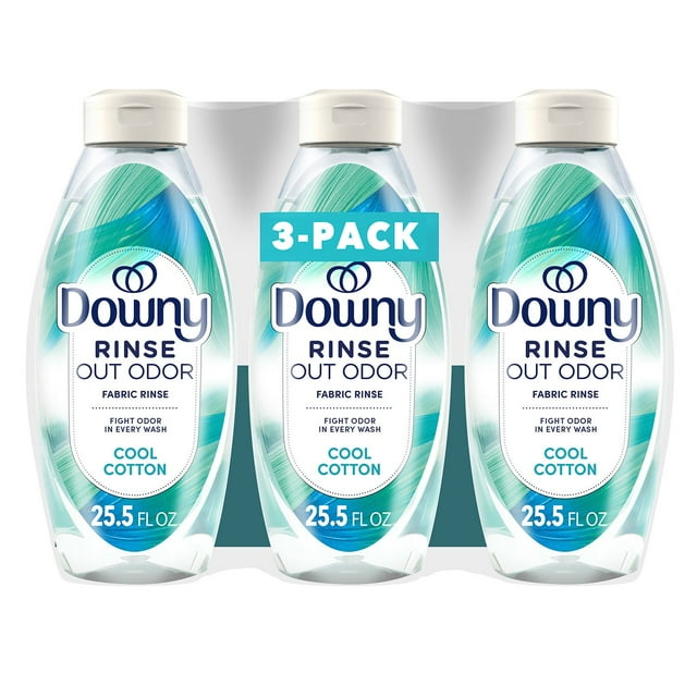 Downy Rinse & Refresh Laundry Fabric Rinse, Cool Cotton, 3 Bottles, 76. ...