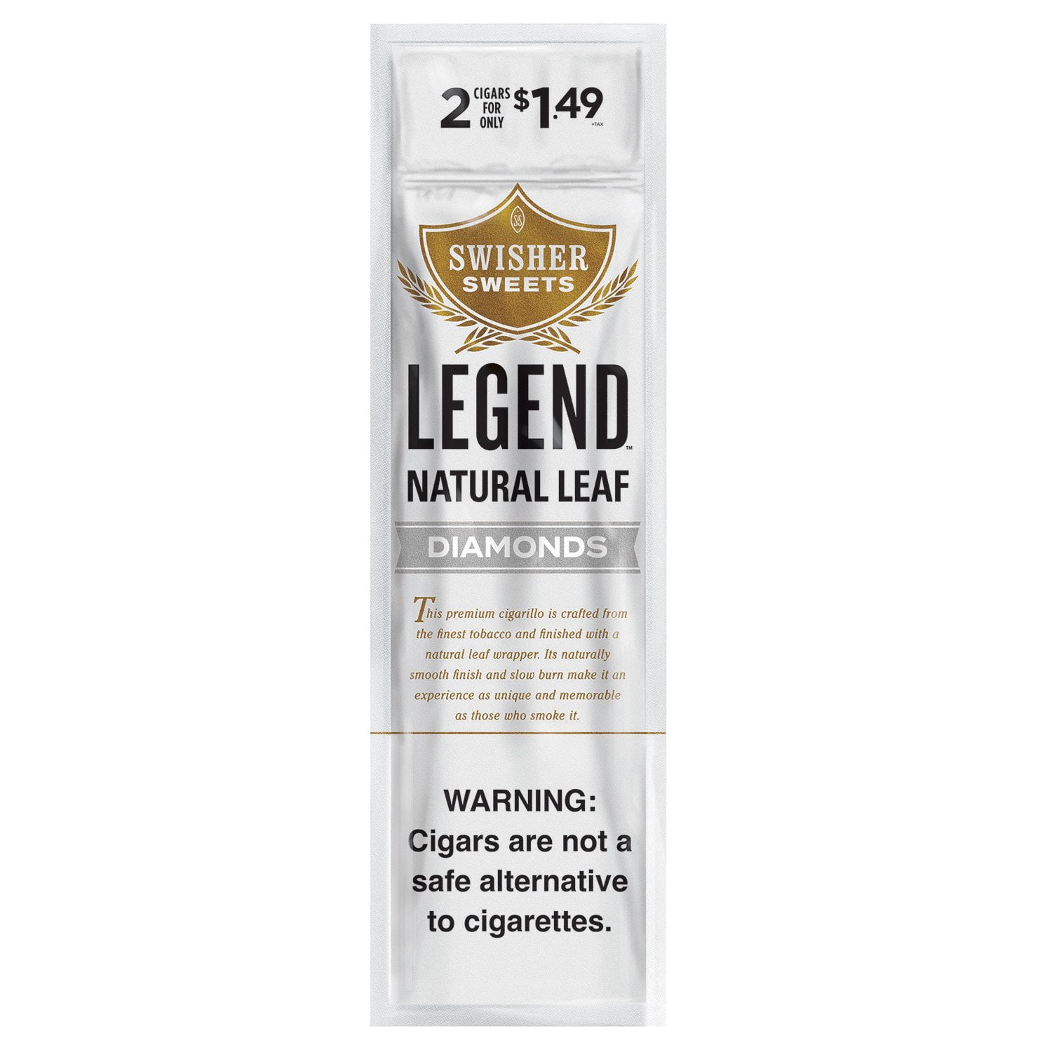 Swisher Sweets Legend Natural Leaf Diamond Pre-Priced 2 ct., 15 pk ...