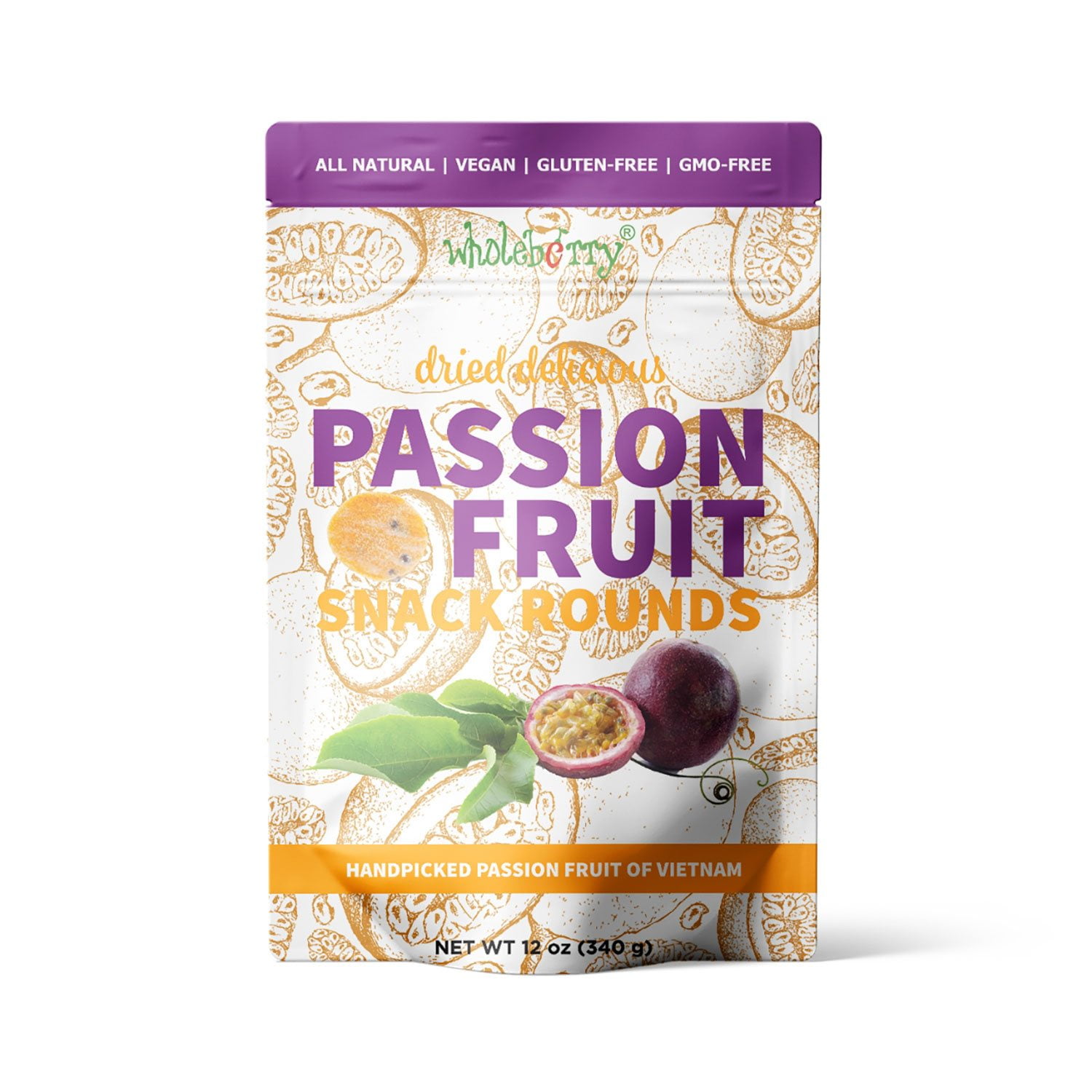 Wholeberry Passion Fruit Snack Rounds, 12 oz. - Samsclub.com